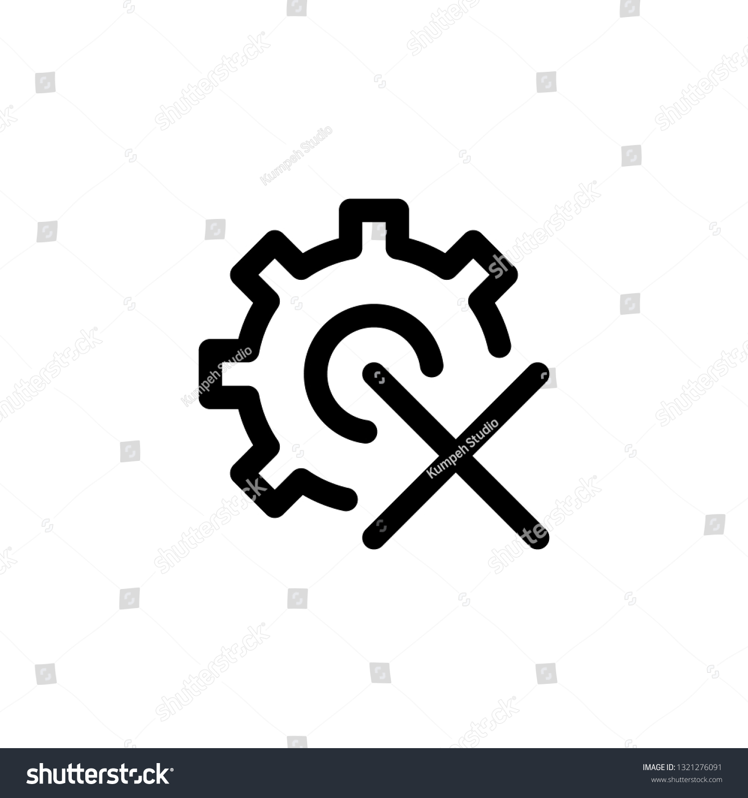 System Wrong Icon Line Style Vector Stock Vector (Royalty Free ...