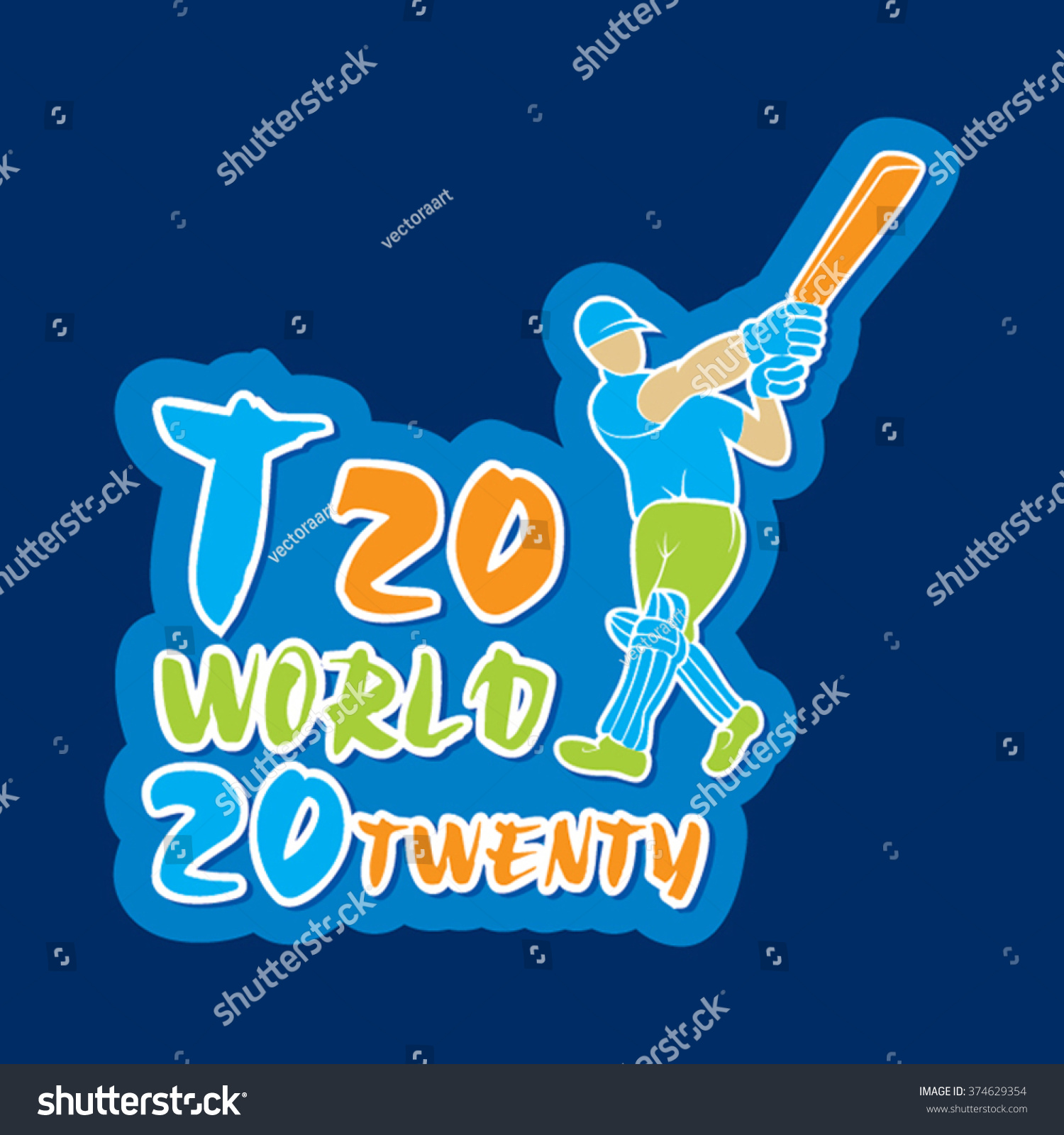 T20 Cricket World Poster Design Vector Stock Vector (Royalty Free ...