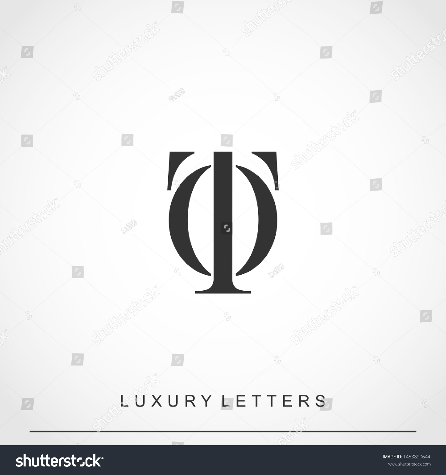 T O Logo Initial Vector Mark Stock Vector (Royalty Free) 1453890644