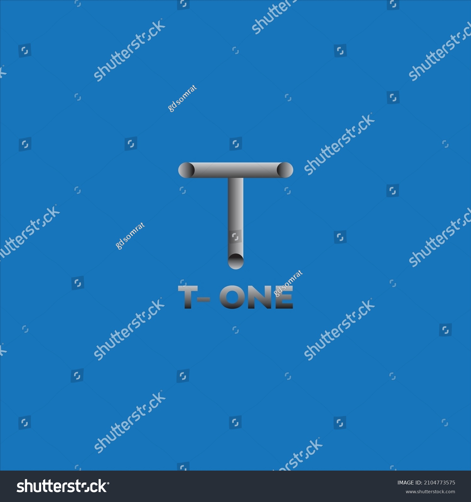 T One Logo 100 Vector Logo Stock Vector (Royalty Free) 2104773575