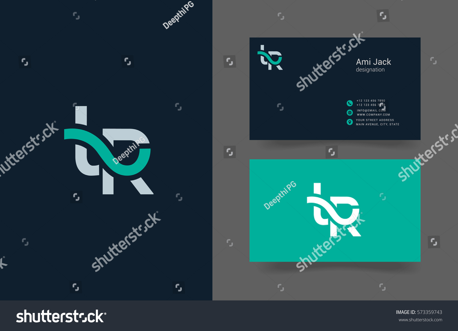 T R Letter Logo Design Vector Stock Vector (Royalty Free) 573359743 ...