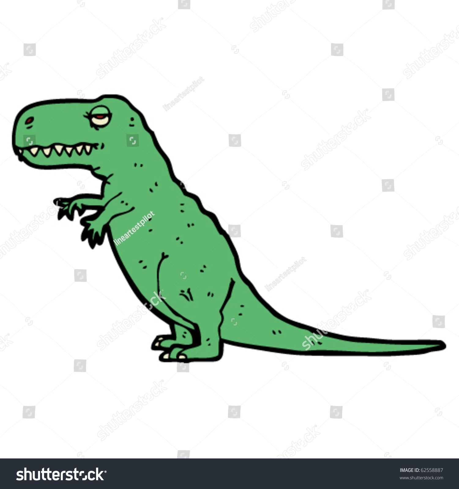 Trex Cartoon Stock Vector (Royalty Free) 62558887