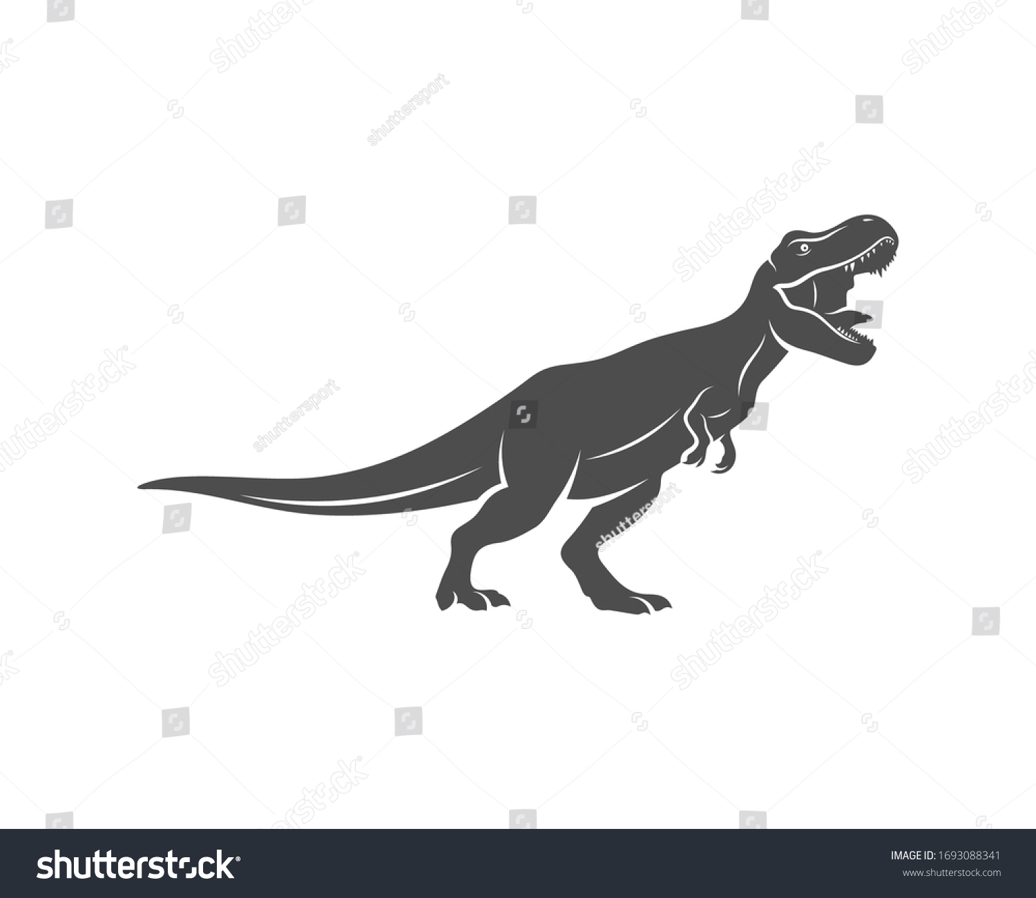 T Rex Logo Design Template Vector Stock Vector (Royalty Free) 1693088341