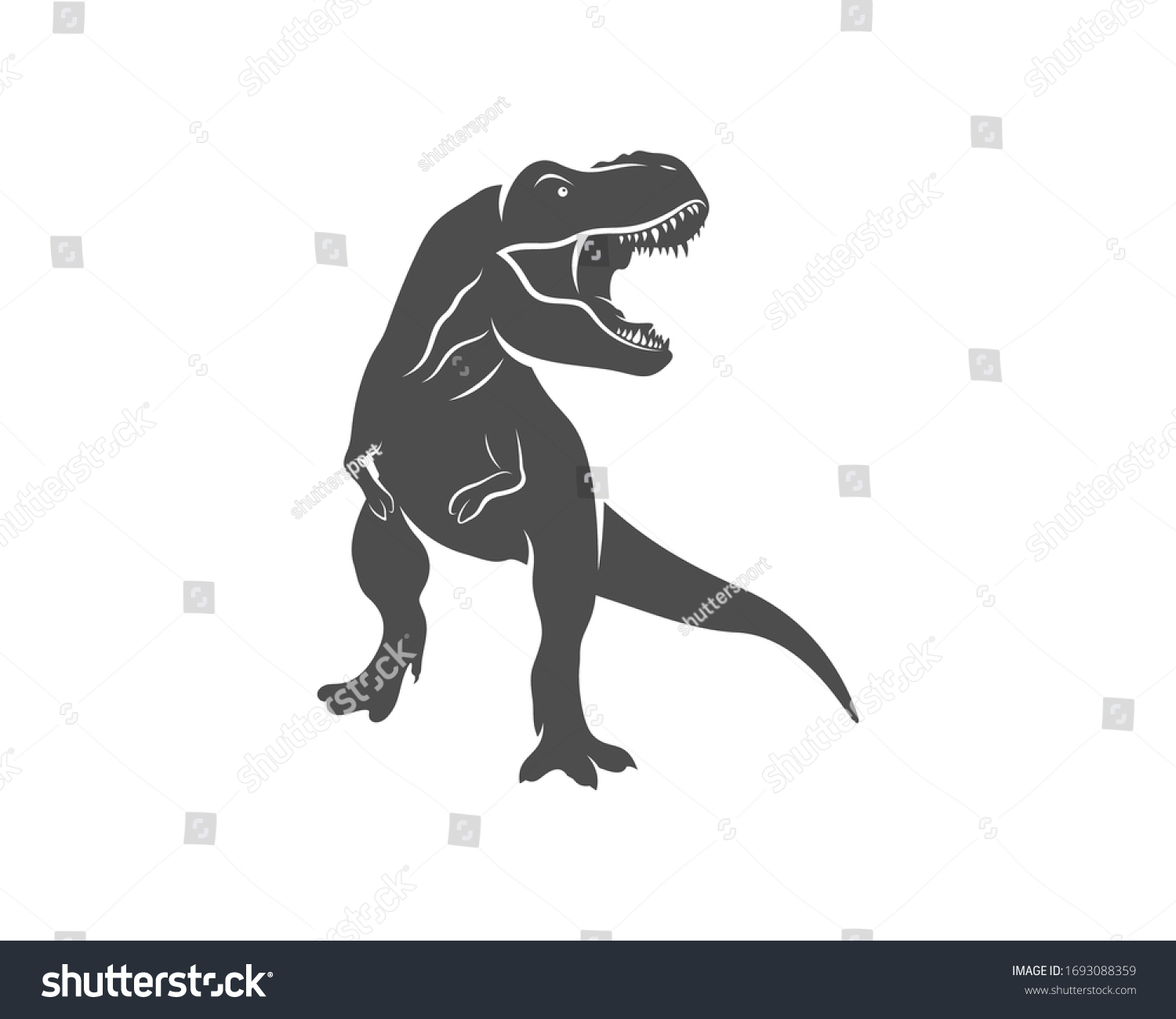 T Rex Logo Design Template Vector Stock Vector (Royalty Free) 1693088359