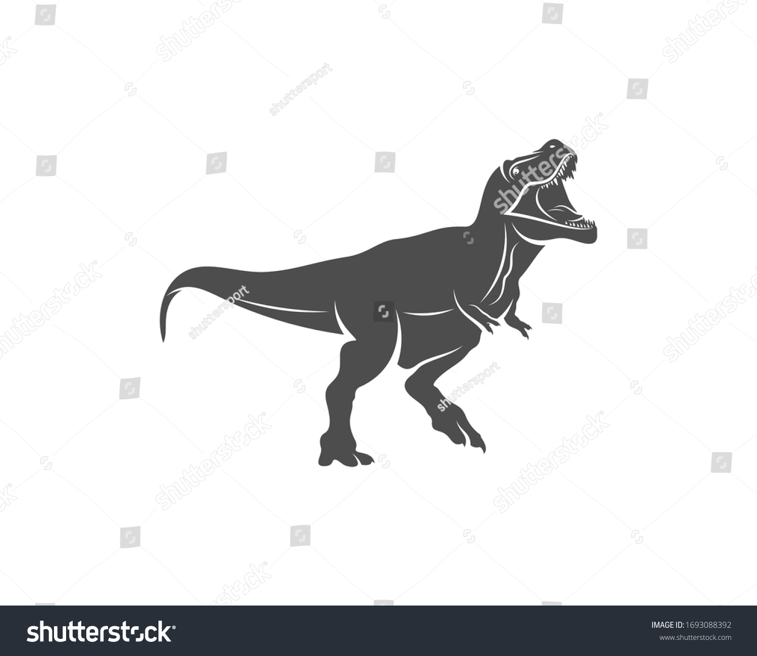 T Rex Logo Design Template Vector Stock Vector (Royalty Free ...