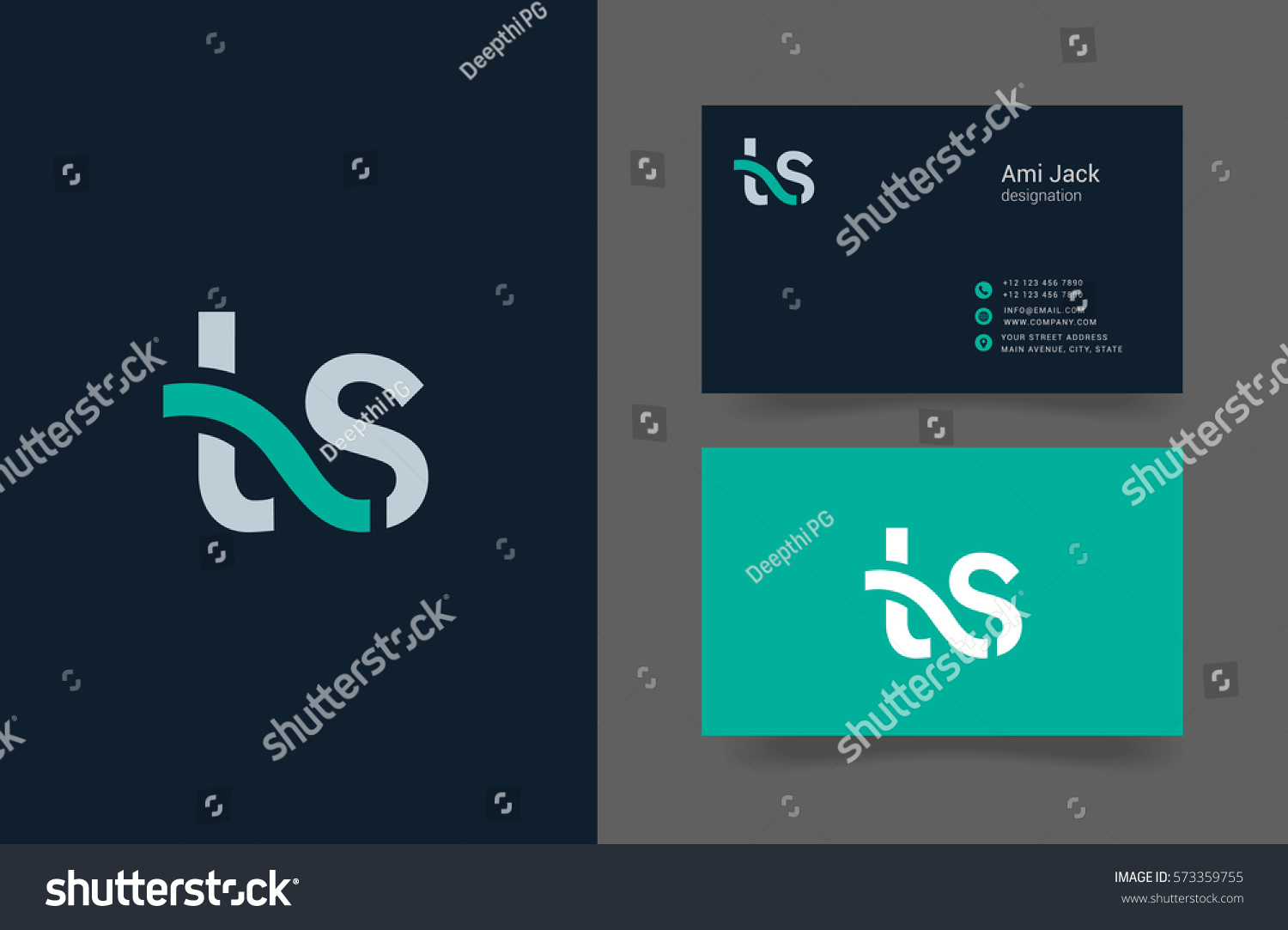 T S Letter Logo Design Vector Stock Vector (Royalty Free) 573359755
