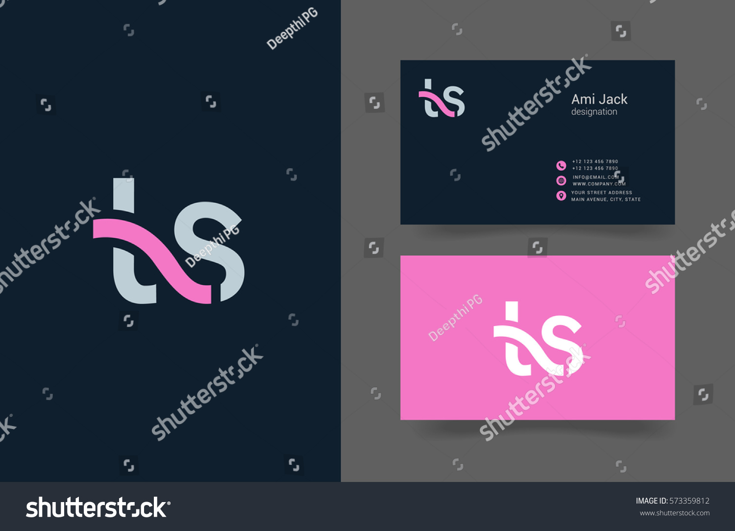 T S Letter Logo Design Vector Stock Vector (Royalty Free) 573359812