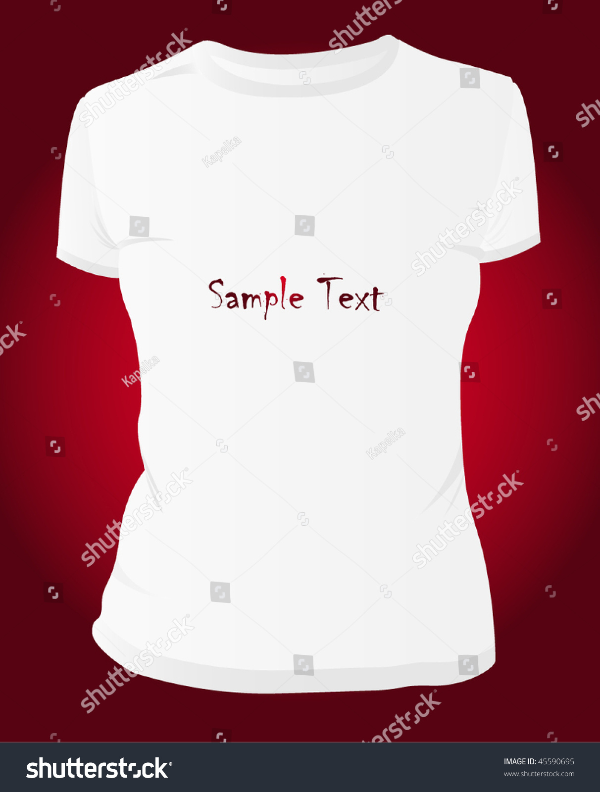 T Shirt Model Stock Vector (Royalty Free) 45590695 | Shutterstock