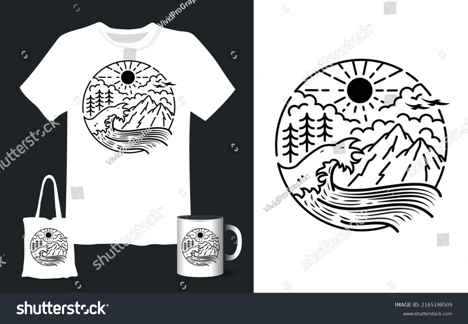 Tshirt Mut Bag Vector Design Stock Vector (Royalty Free) 2165198509 ...