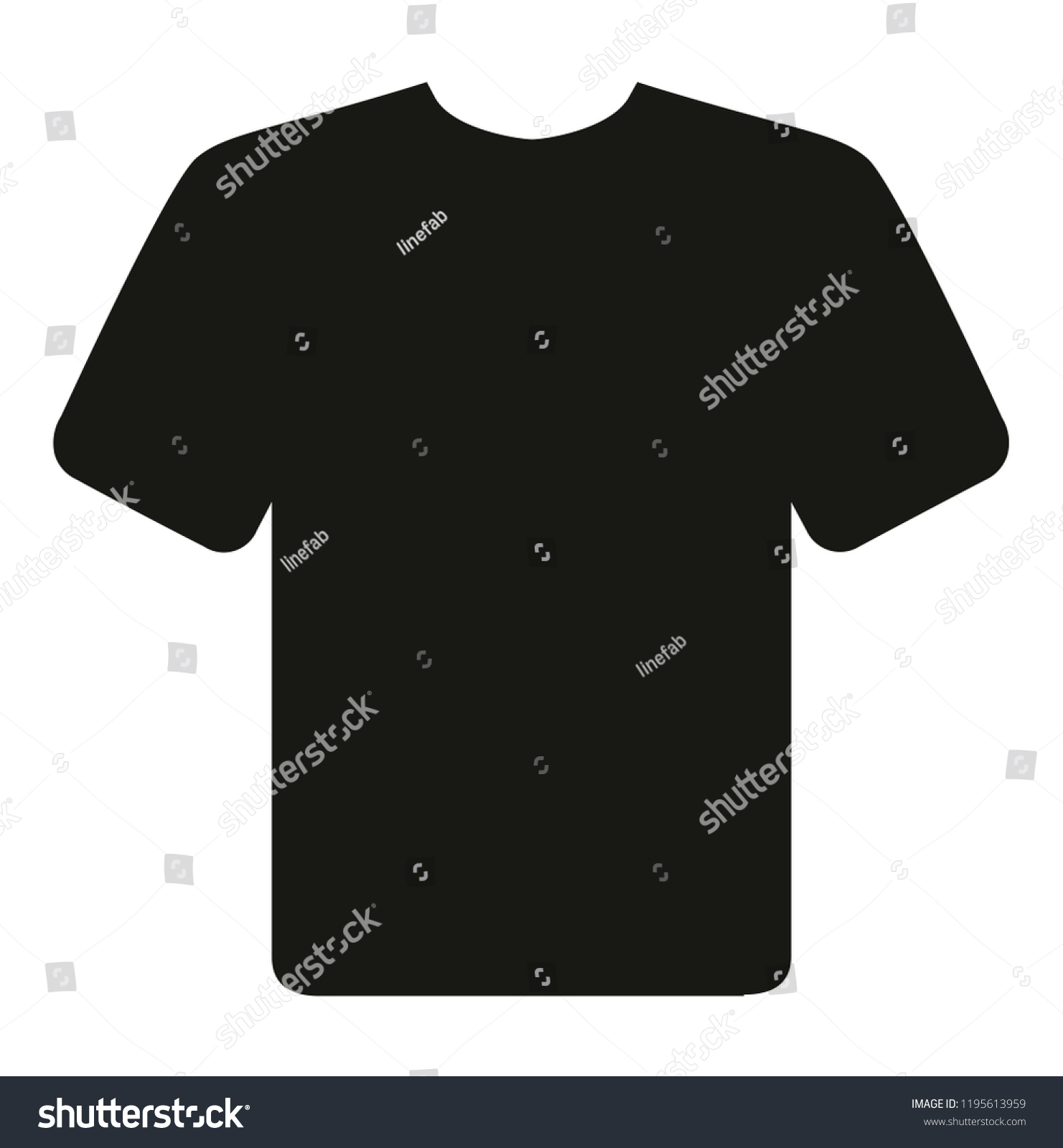 Tshirt Vector Image Stock Vector (Royalty Free) 1195613959 | Shutterstock
