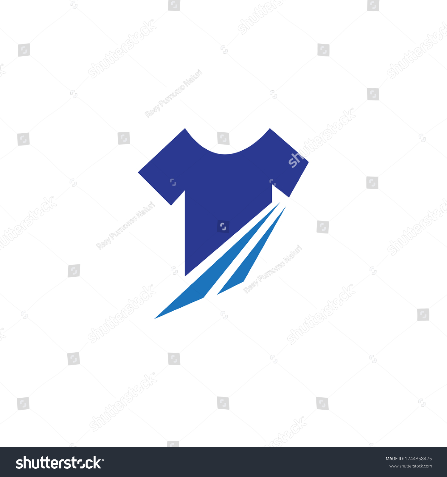 T Shirt Vector Logo Design Template Stock Vector (Royalty Free) 1744858475