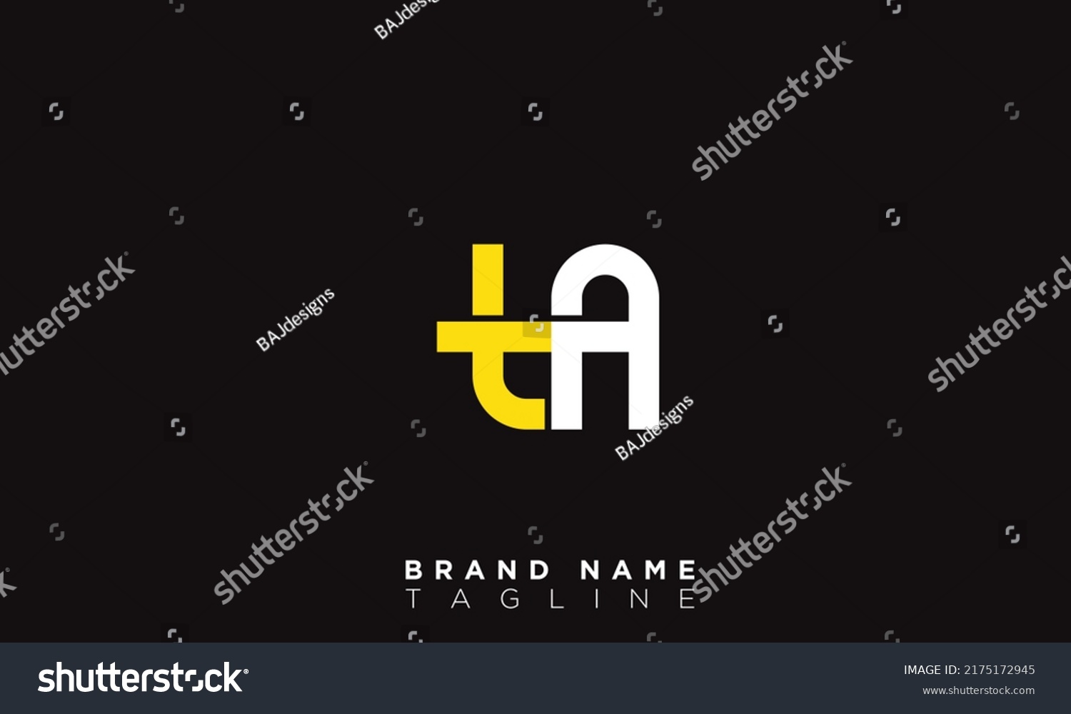 Ta Alphabet Letters Initials Monogram Logo Stock Vector (Royalty Free ...