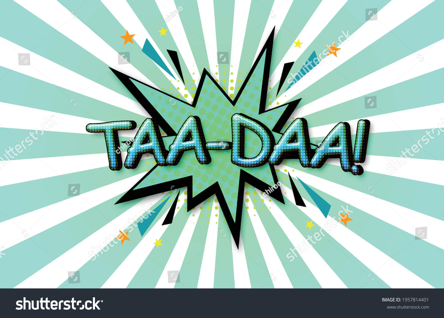 Taadaa Comic Speech 3d Text Style 스톡 벡터(로열티 프리) 1957814401 | Shutterstock