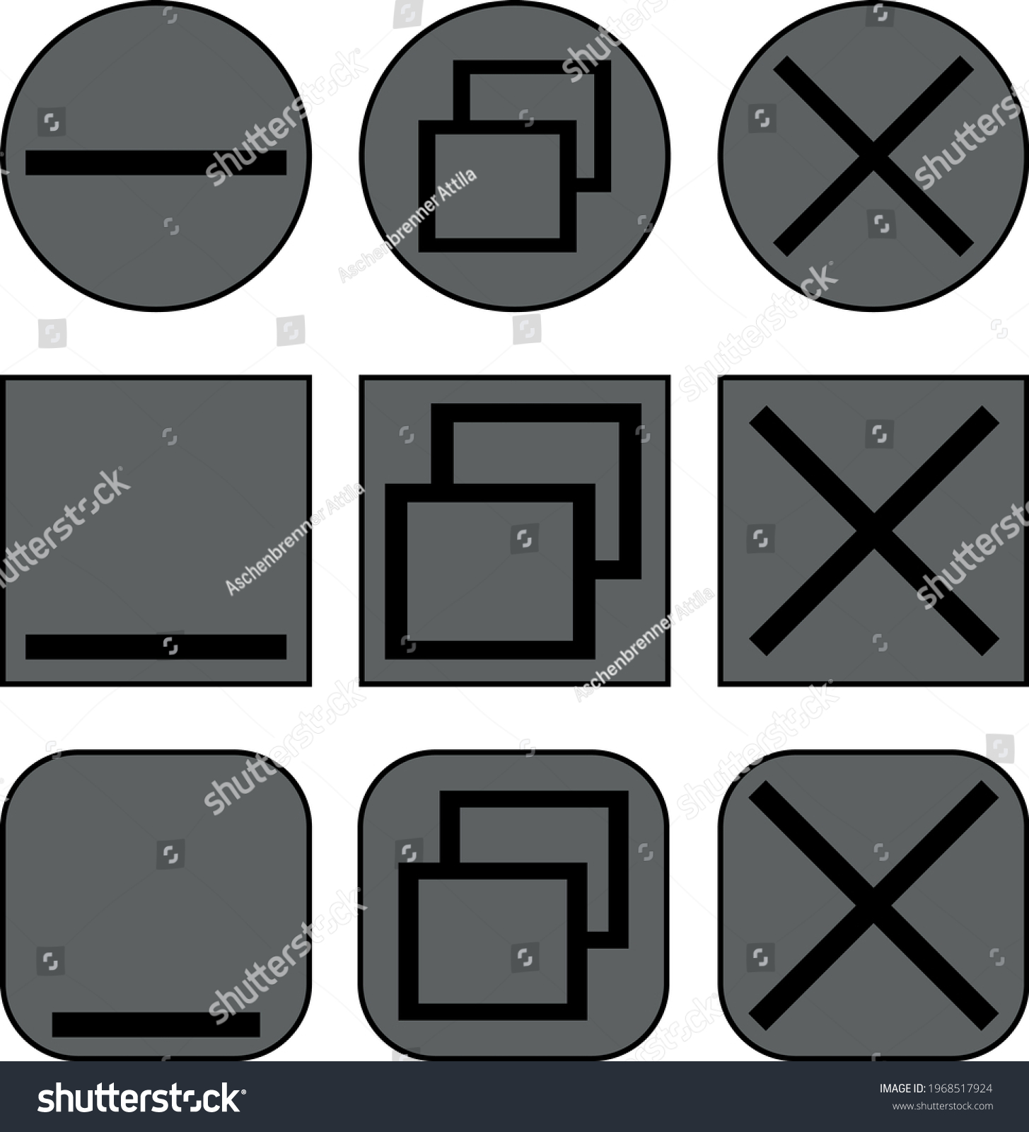 Tab Icon Cuttons Different Shapes Stock Vector (Royalty Free ...