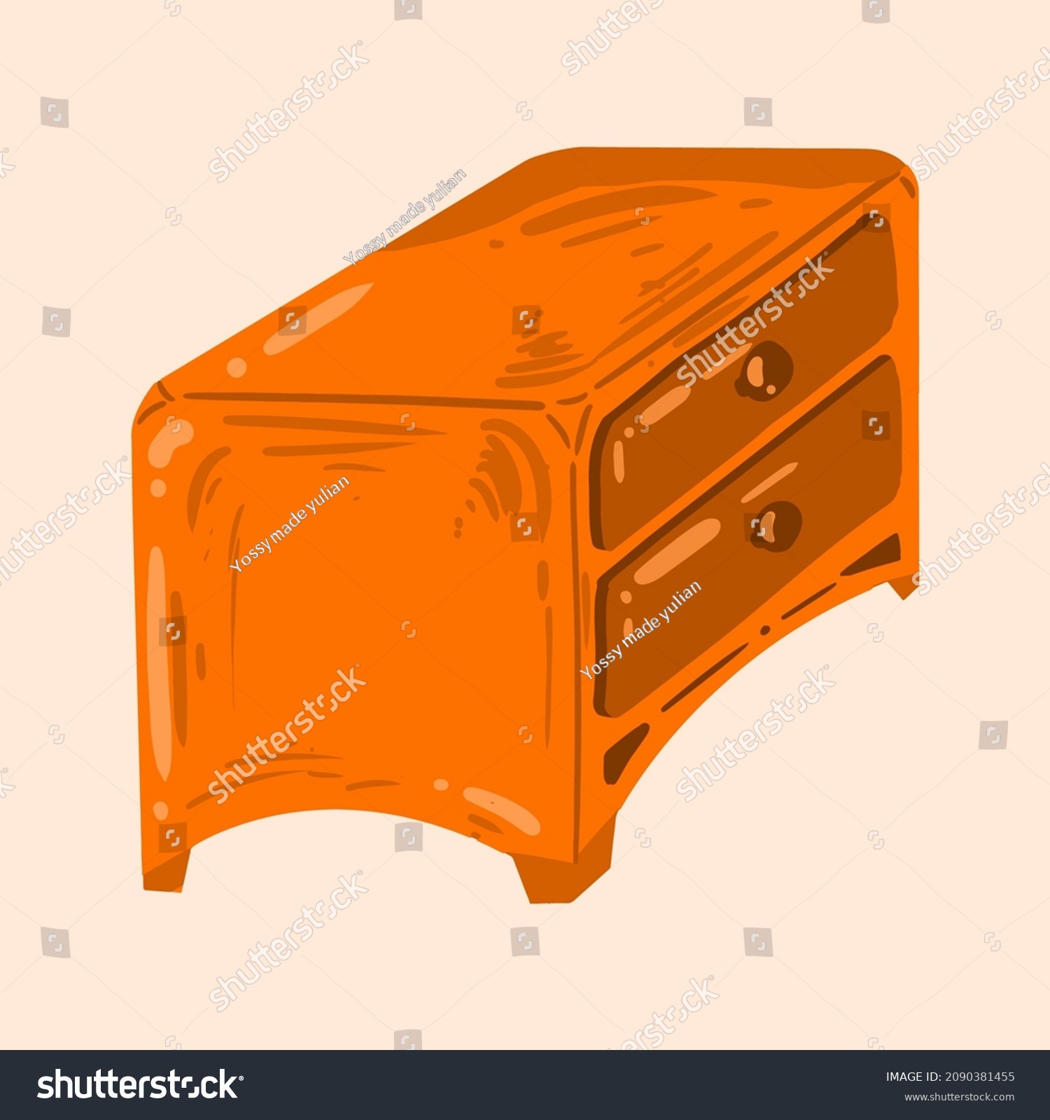 Table Doodle Hand Draw Illustration Stock Vector (Royalty Free ...