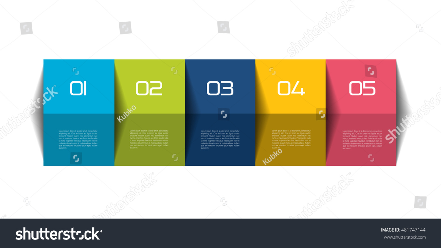 Table Template Schedule 3d Business Brochure Stock Vector (Royalty Free ...
