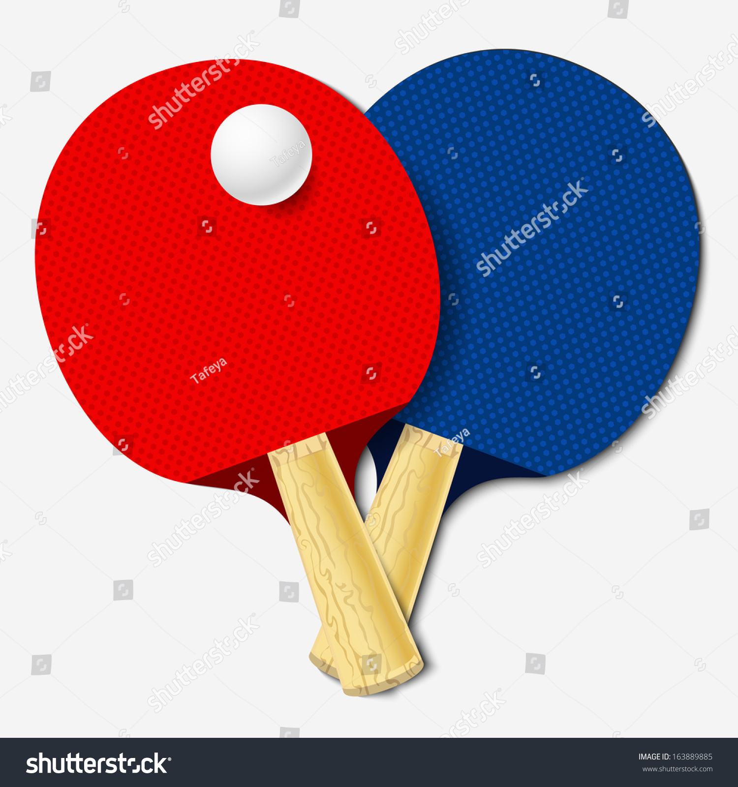 Table Tennis Bats Vector Illustration Stock Vector (Royalty Free) 163889885
