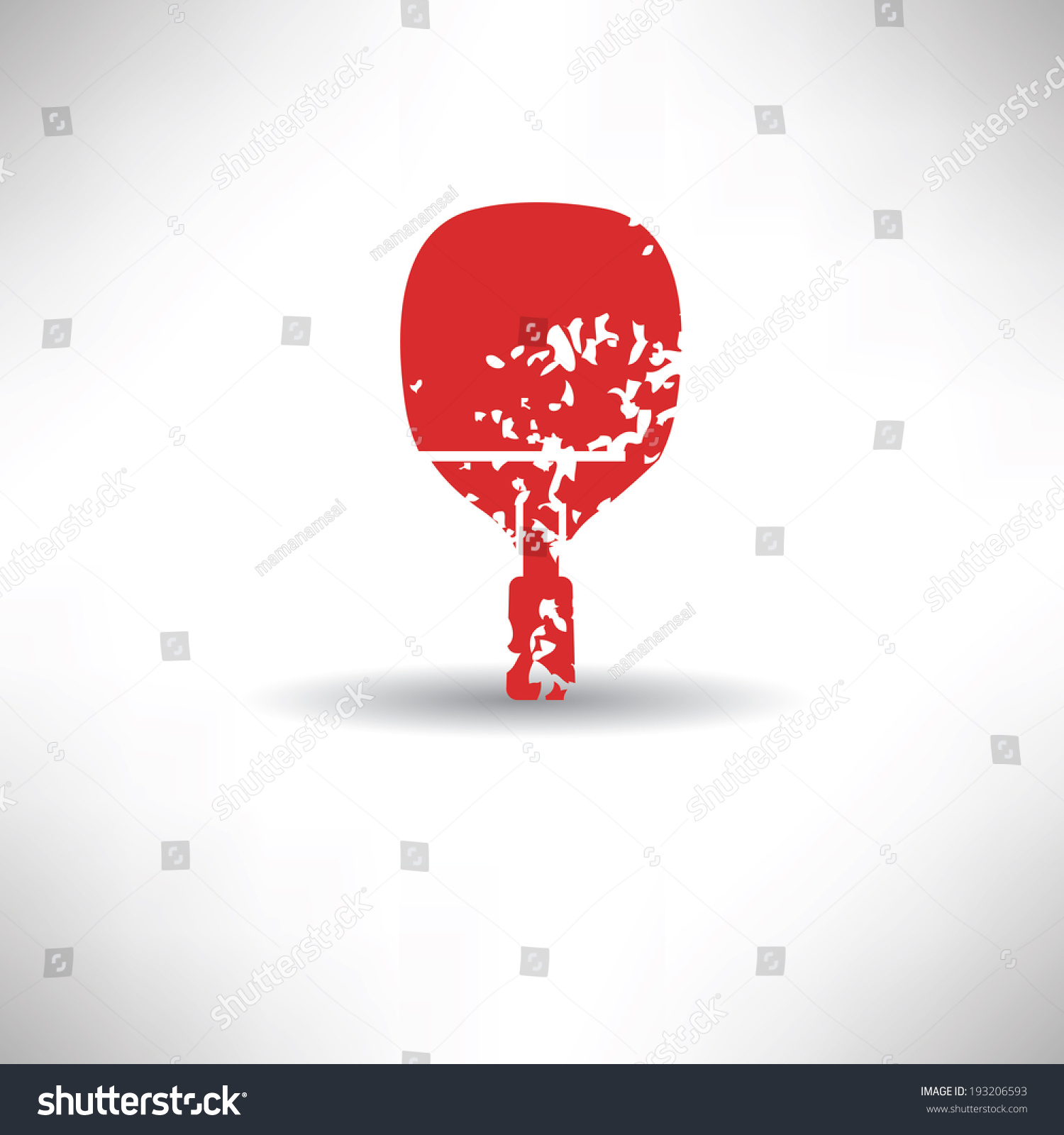 Table Tennis Symbolgrunge Vector Stock Vector (Royalty Free) 193206593 ...