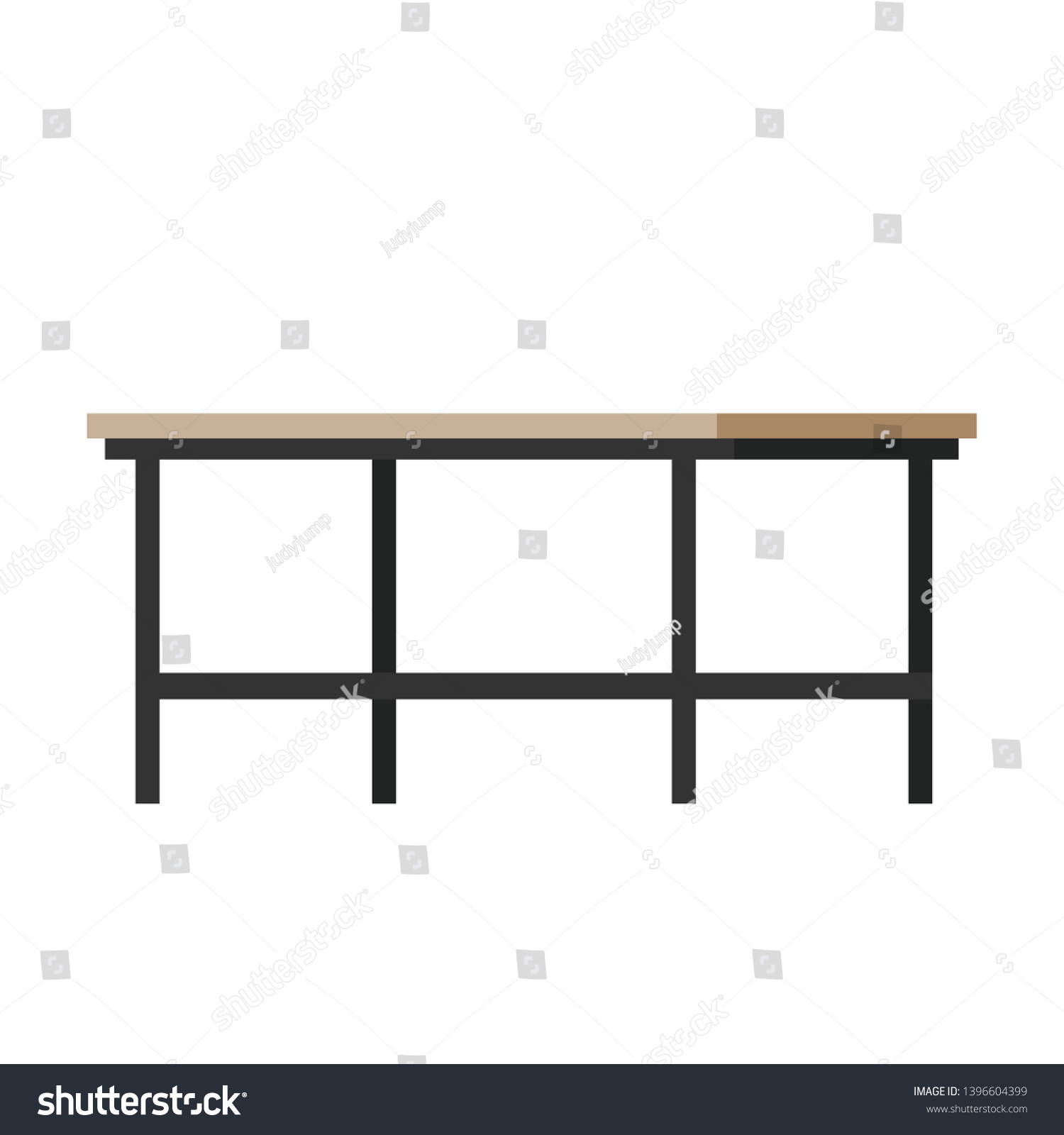 Table Vector Table On White Background: vector de stock (libre de ...