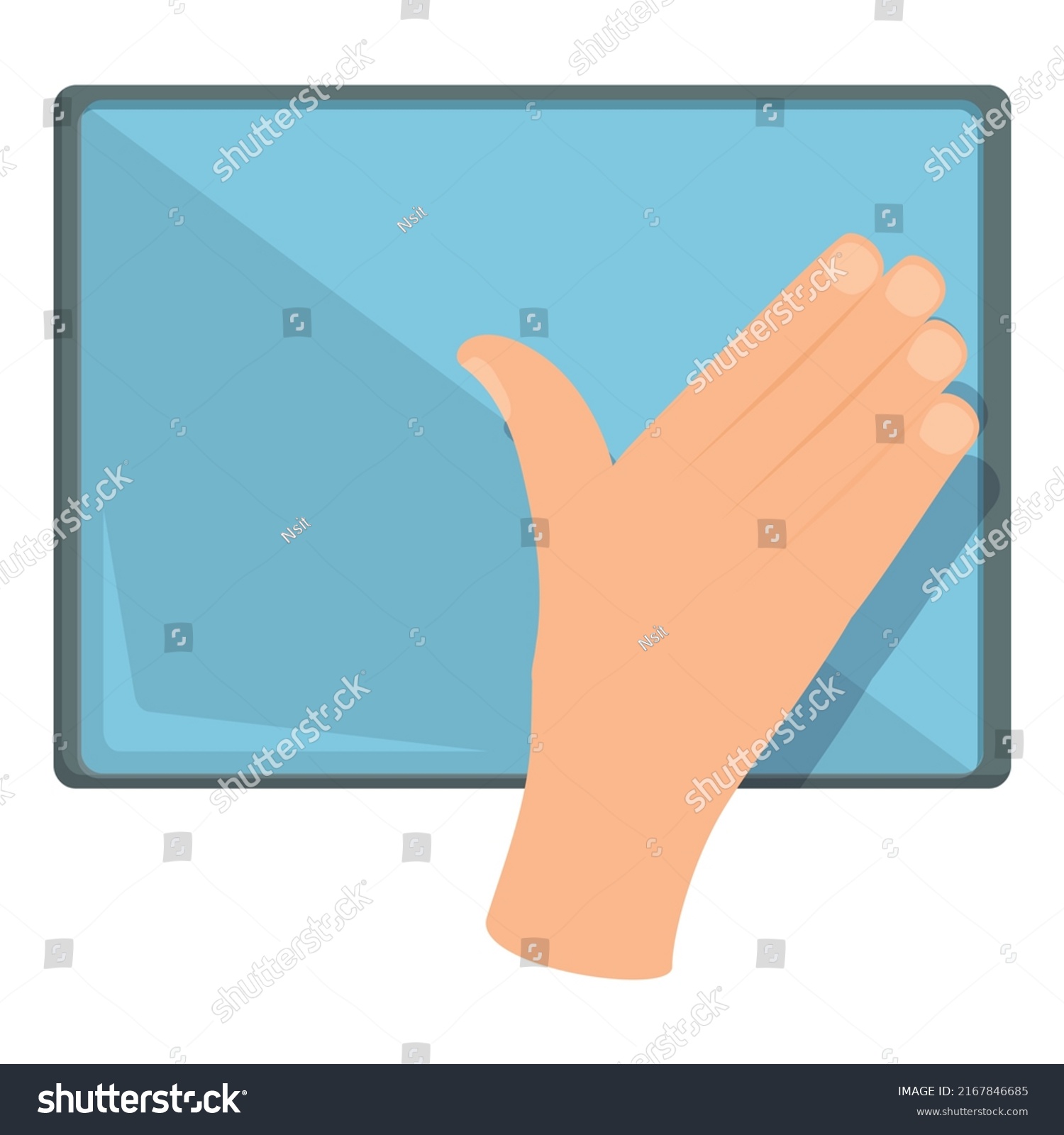 Tablet Touch Icon Cartoon Vector Screen Stock Vector (Royalty Free ...