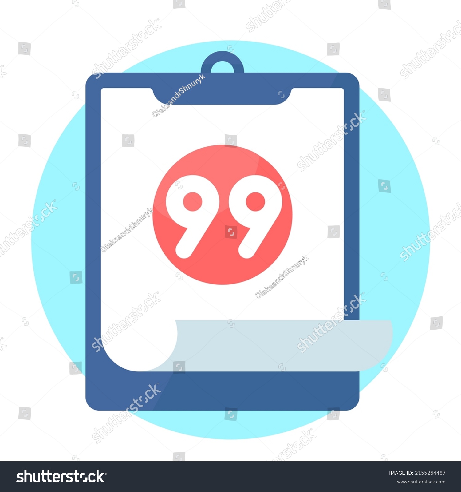 Tablet 99 On Red Sircle Concept Stock Vector (Royalty Free) 2155264487 ...