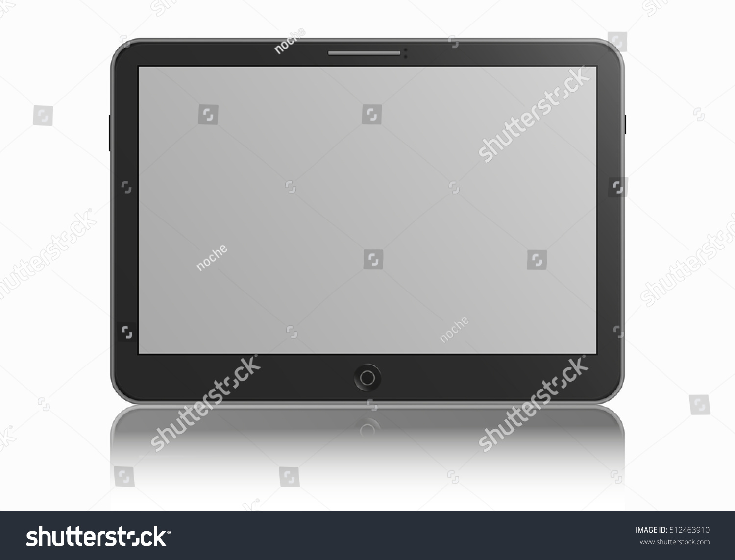 Tablet Shadow On White Background Stock Vector (Royalty Free) 512463910 ...