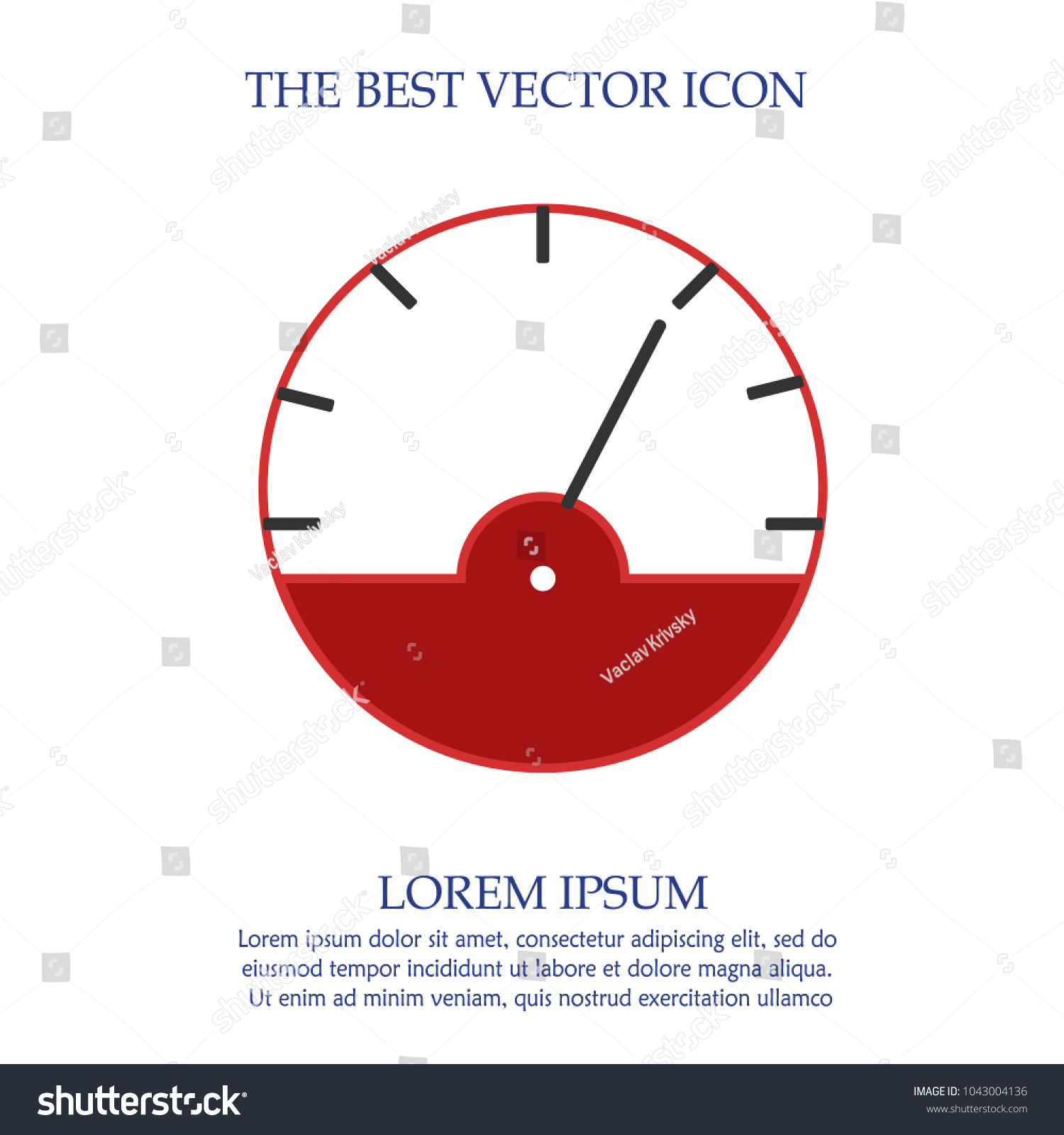 Tachometer Vector Icon Eps 10 Speedometer Stock Vector (Royalty Free ...
