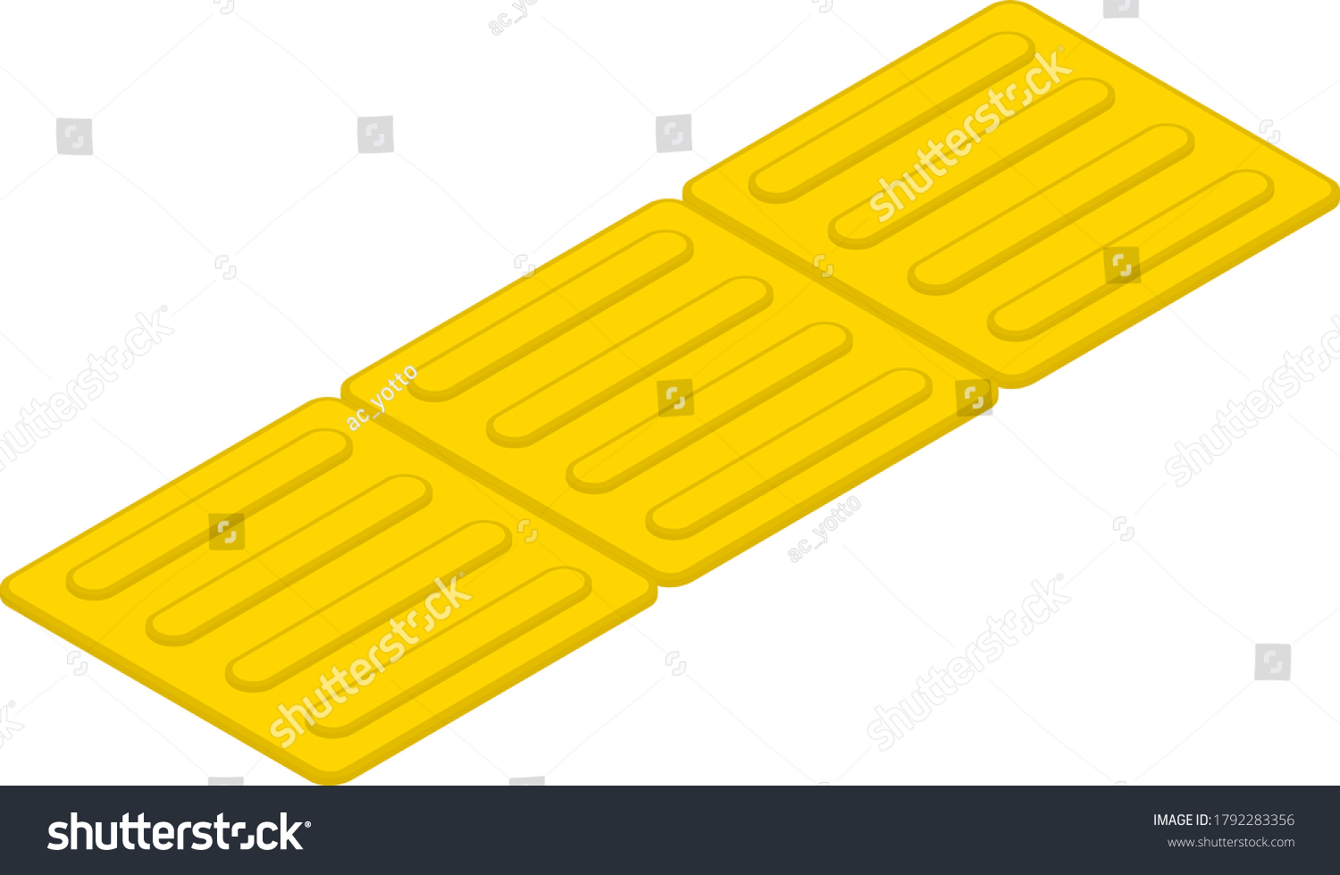 Tactile Paving Isolated Vector Illustration Stok Vektör (Telifsiz ...