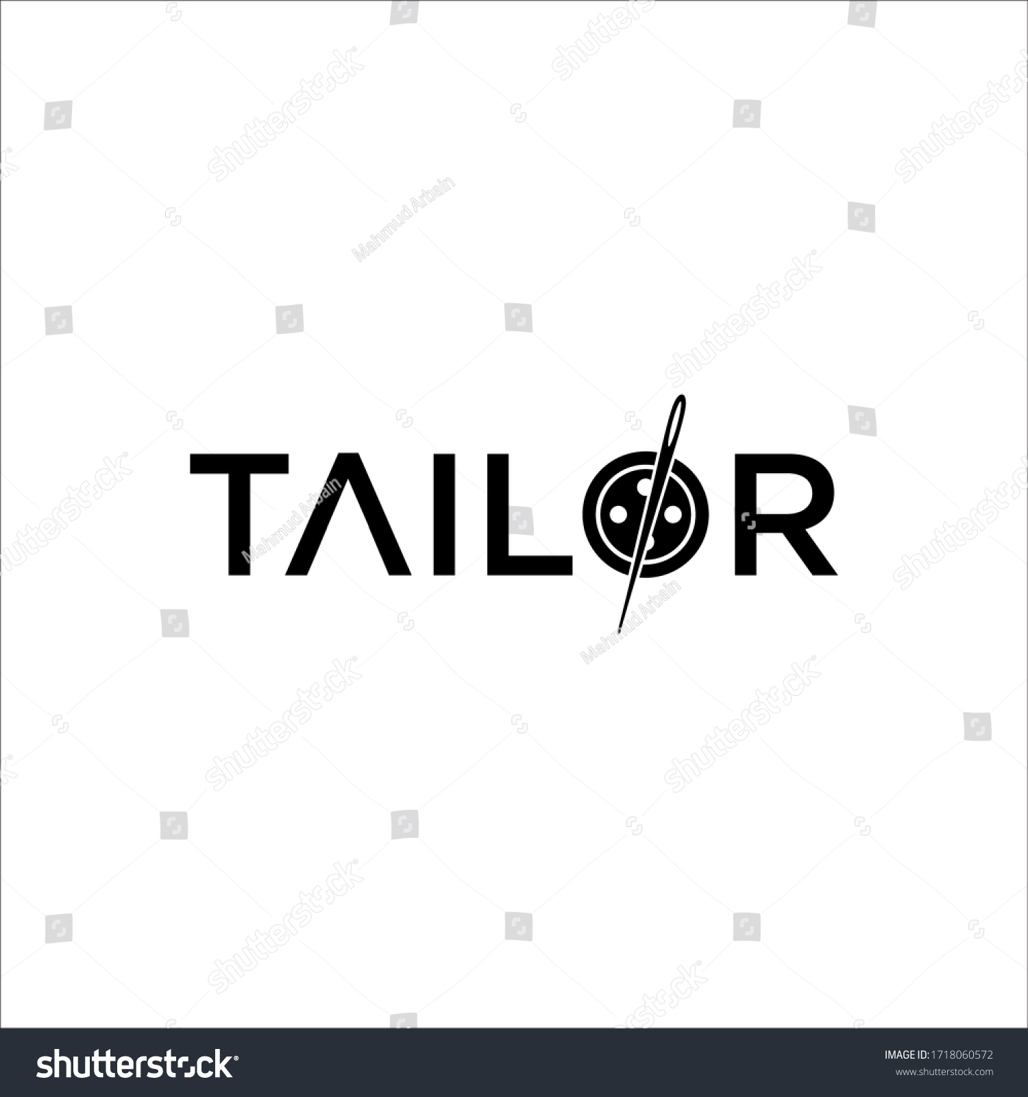 Tailor Logo Design Vector Inspiration Stock Vector (Royalty Free ...