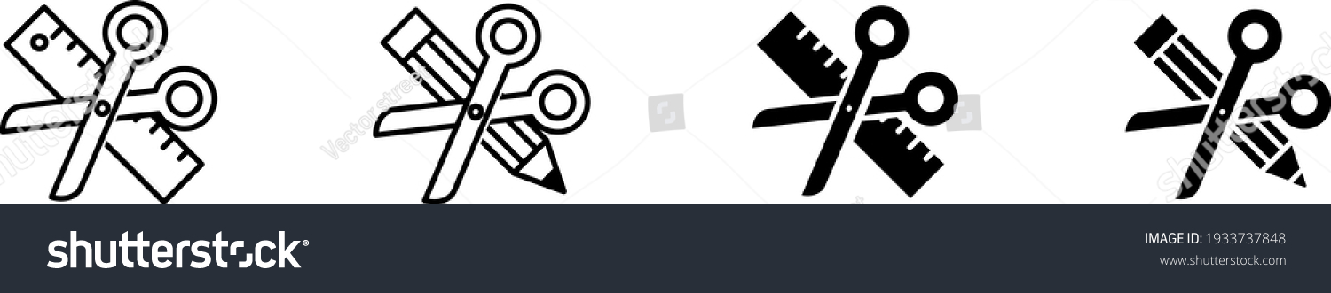 Tailor Made Icon Vector Illustration Stock Vector (Royalty Free) 1933737848