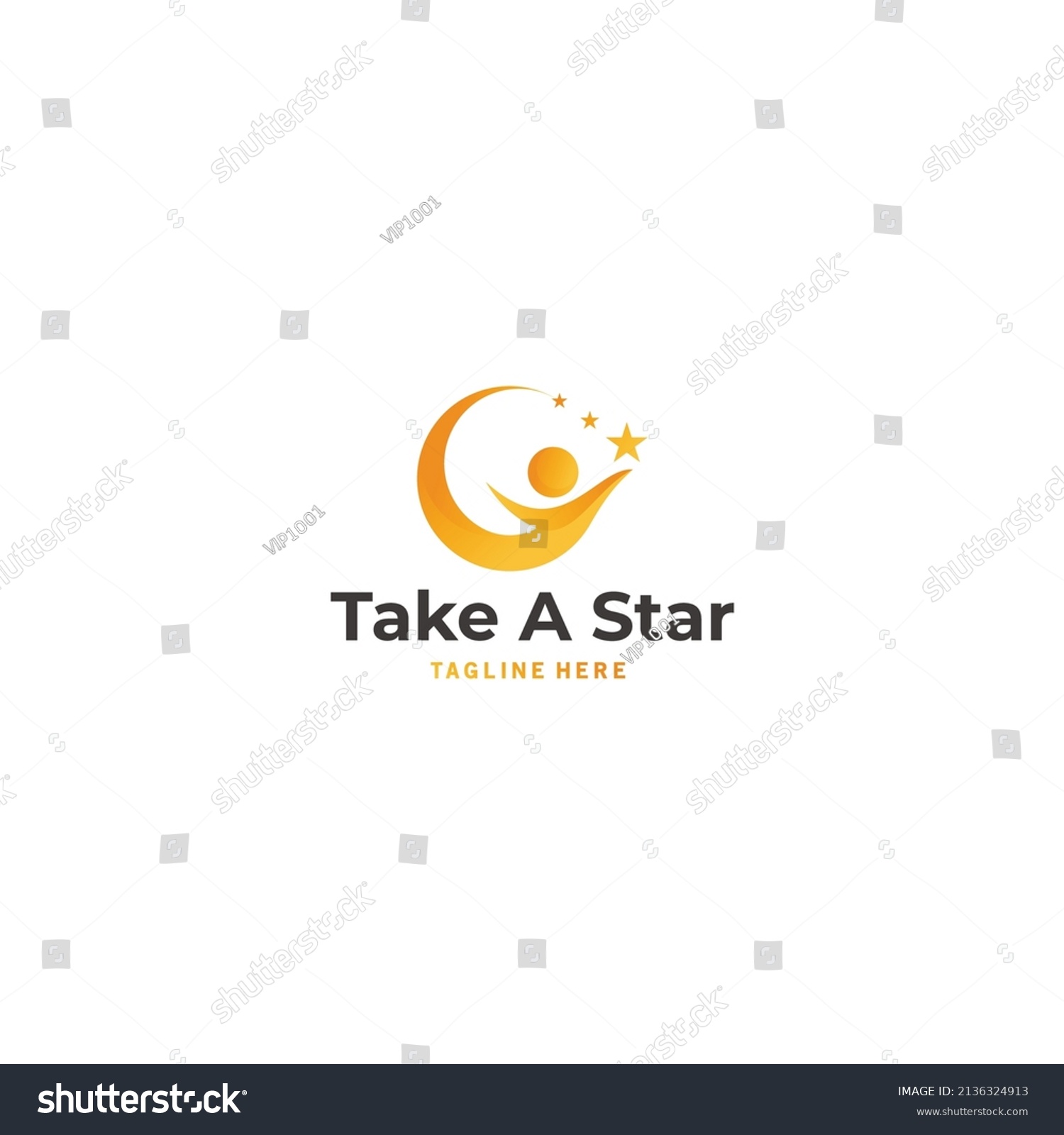 Take Star Logo Icon Vector Concept Stock Vector (Royalty Free ...