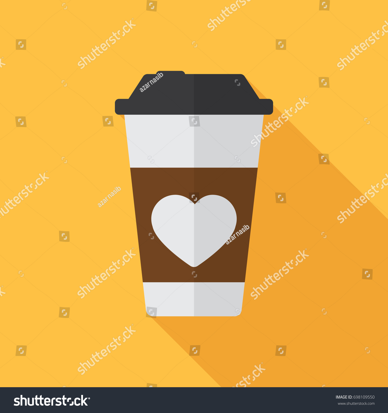 Take Away Coffee Cup Stock Vector (Royalty Free) 698109550 | Shutterstock