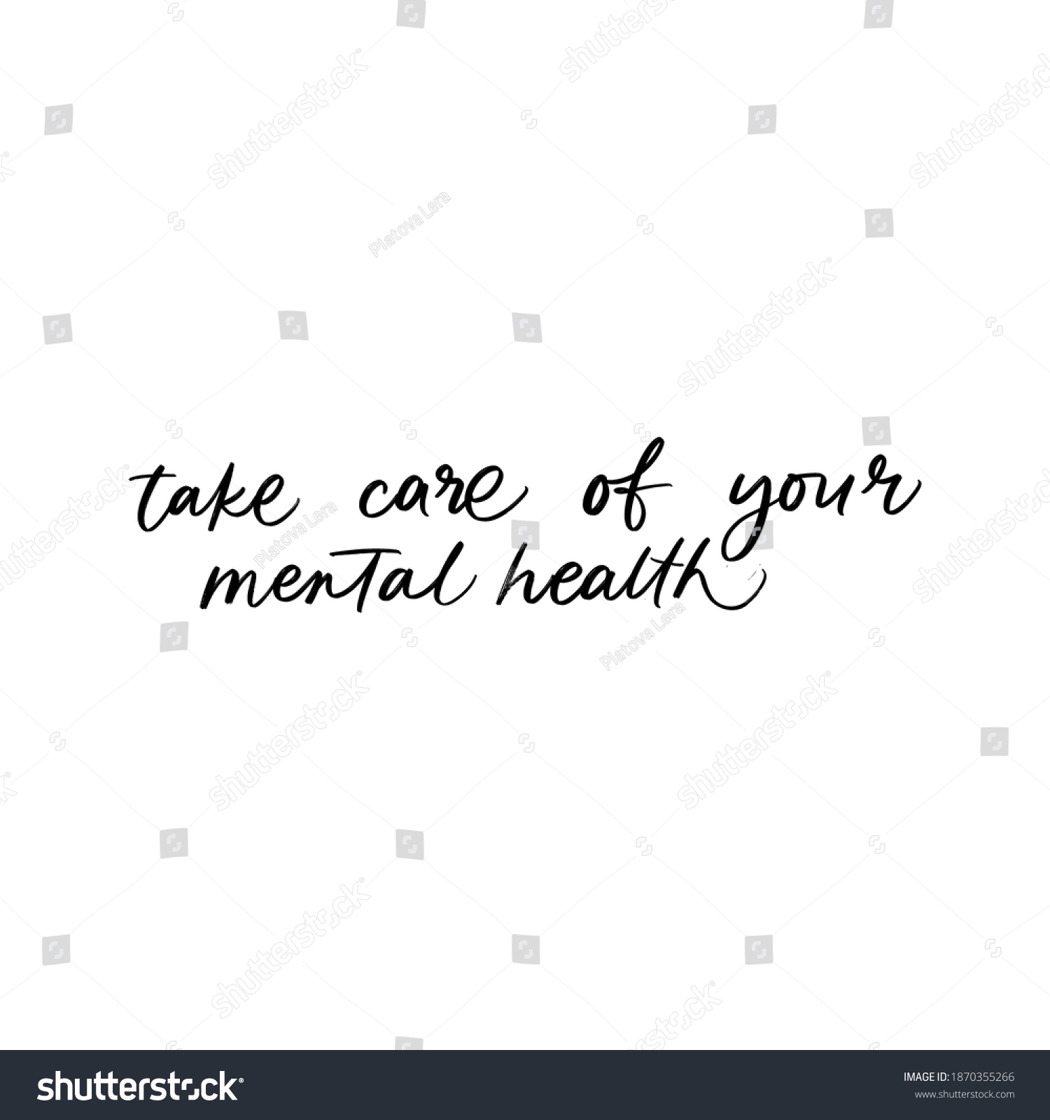 Take Care Your Mental Health Mental เวกเตอร์สต็อก ปลอดค่าลิขสิทธิ์