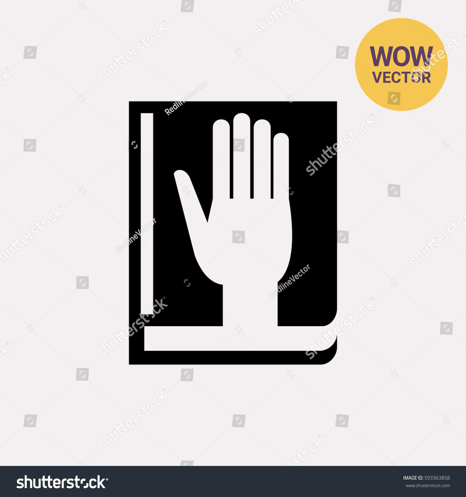 Taking Oath Icon Stock Vector (Royalty Free) 593363858 | Shutterstock