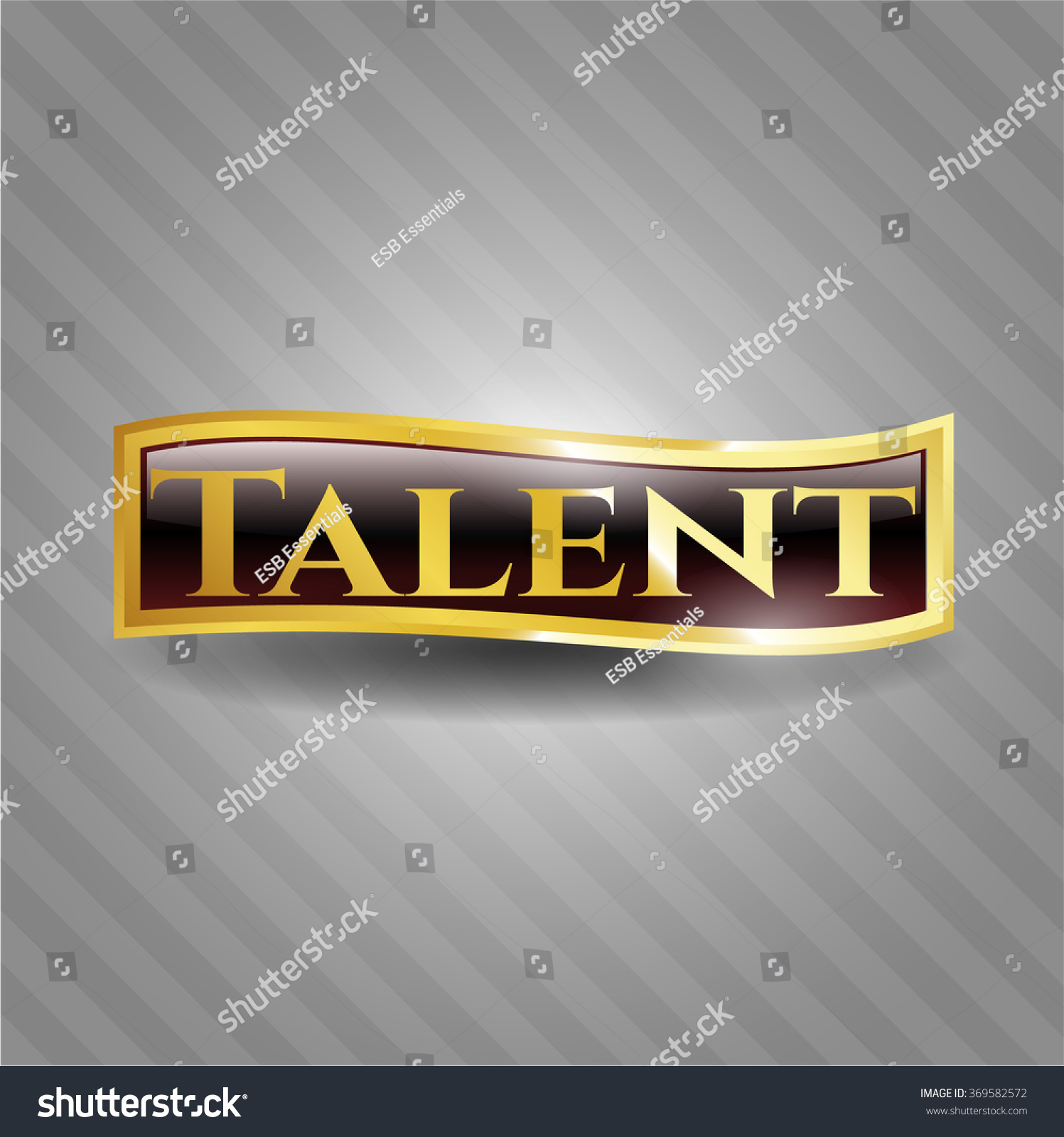 Talent Gold Badge Stock Vector (Royalty Free) 369582572 | Shutterstock