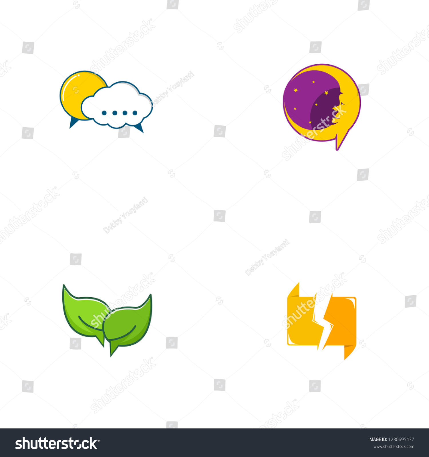 Talk Logo Design Stock Vector (Royalty Free) 1230695437 | Shutterstock
