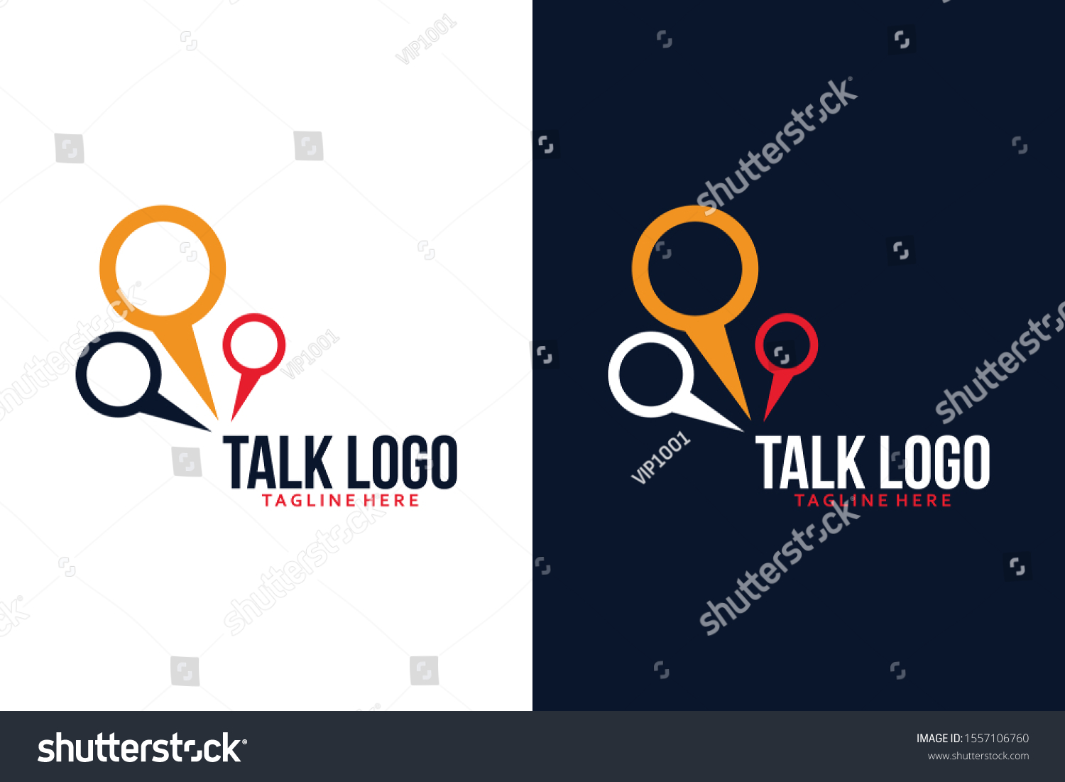 Talk Logo Icon Vector Isolated Stock Vector (Royalty Free) 1557106760 ...