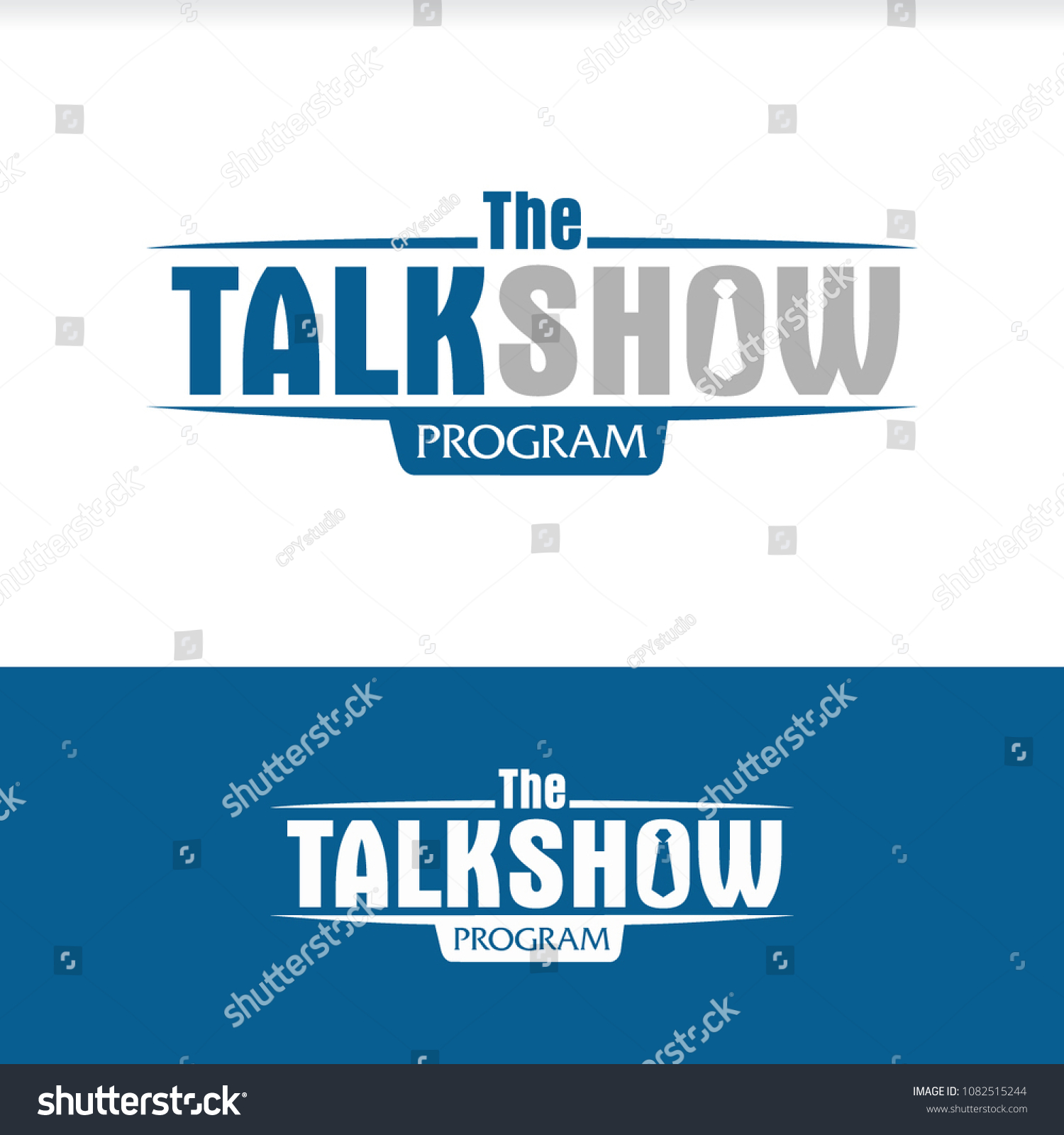 Talk Show Logo Stock Vector (Royalty Free) 1082515244