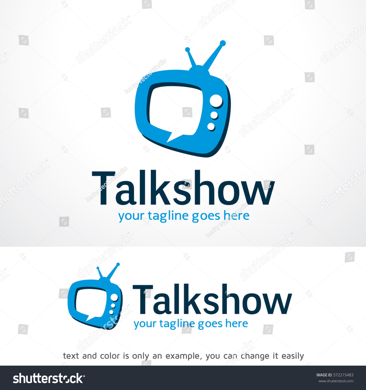 Talk Show Logo Template Design Vector Stock Vector (Royalty Free) 572215483
