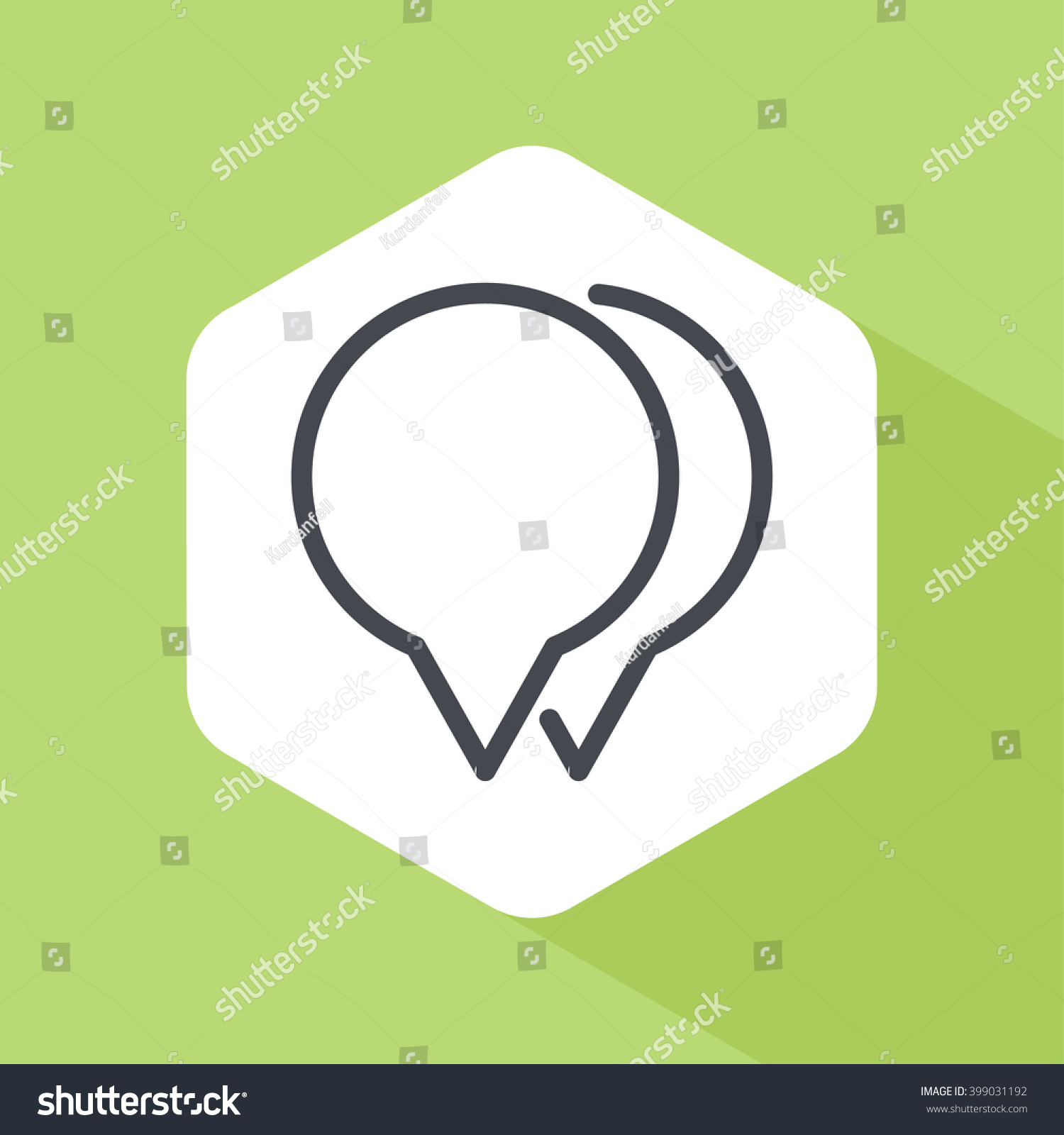 Talk Sign Stock Vector (Royalty Free) 399031192 | Shutterstock