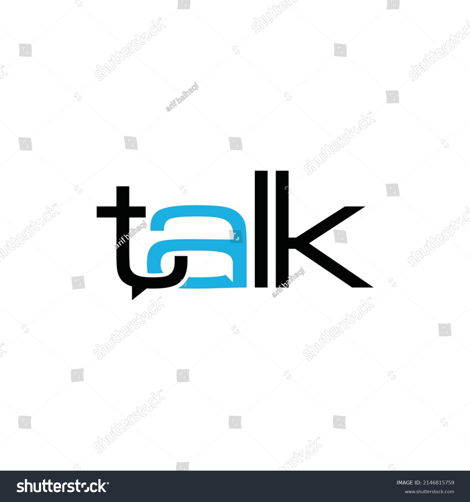 Talk Speak Logo Template Chat Vector Stock Vector (Royalty Free ...