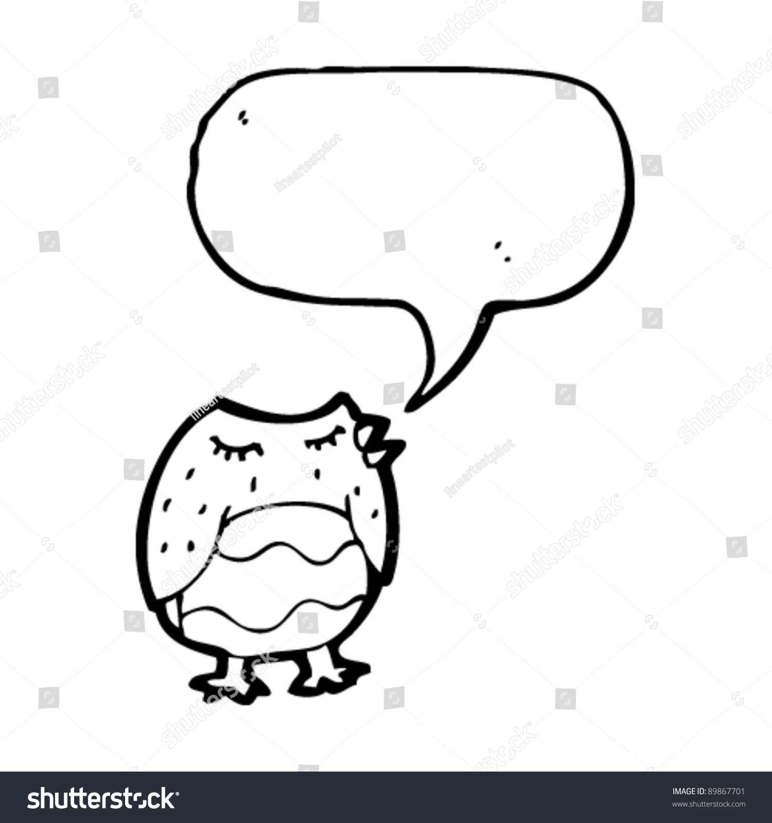 Talking Cartoon Owl Stock Vector (Royalty Free) 89867701 | Shutterstock
