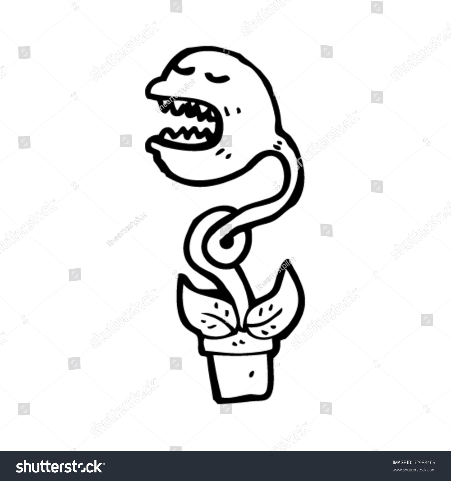 Talking Plant Cartoon Stock Vector (Royalty Free) 62988469 | Shutterstock