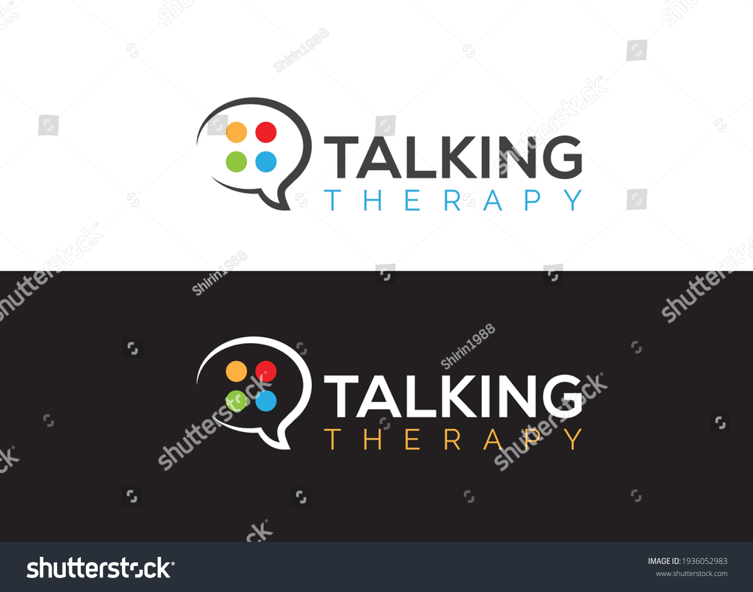 Talking Therapy Logo Vector Illustration Stock Vector (Royalty Free ...