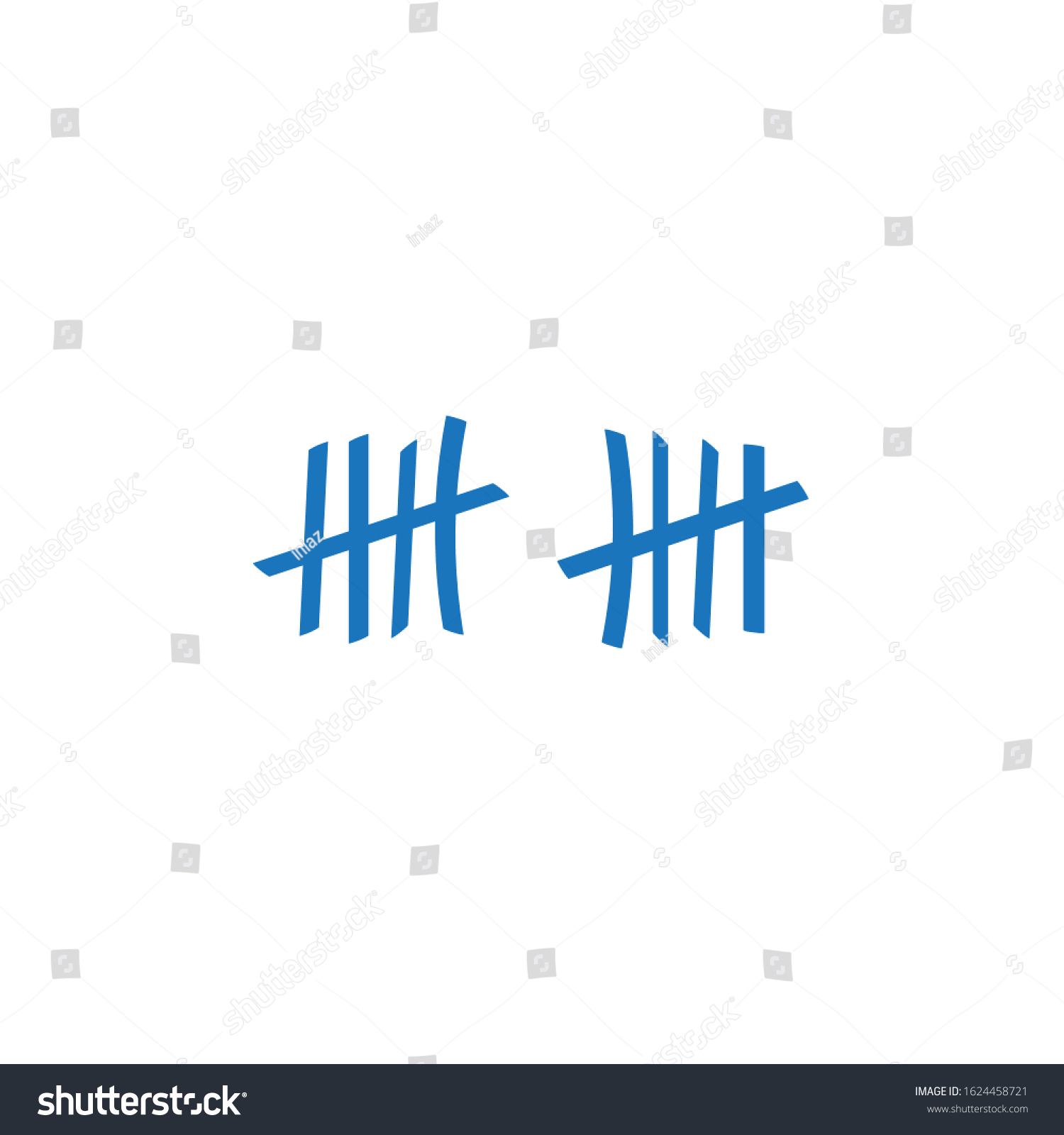 Tally Marks Drawn By Hand Isolated Stock Vector (Royalty Free) 1624458721 Tally Marks Drawn By Hand Isolated Stock Vector (Royalty Free) 1624458721