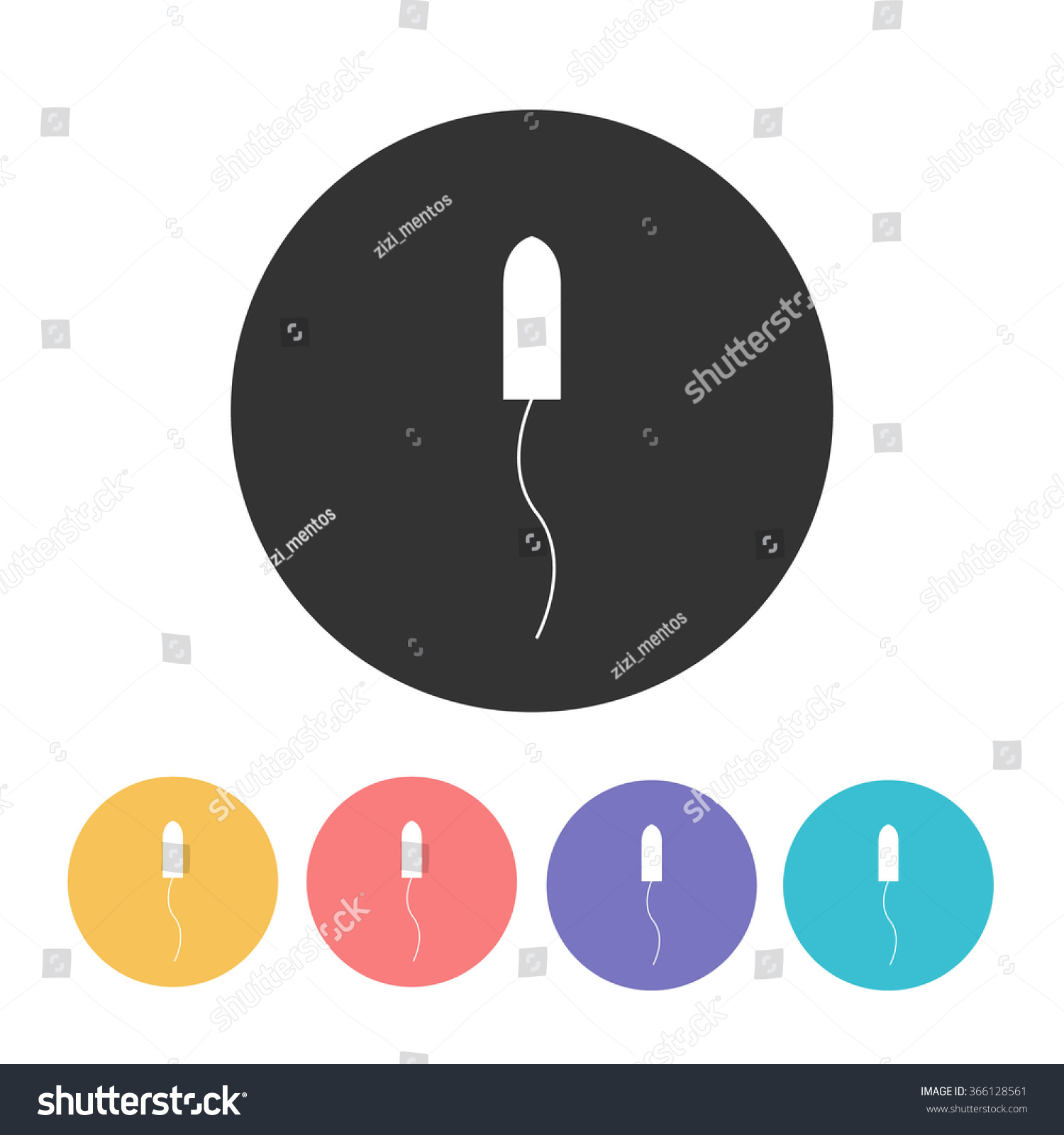 Tampon Icon Vector Illustration Stock Vector (Royalty Free) 366128561 ...