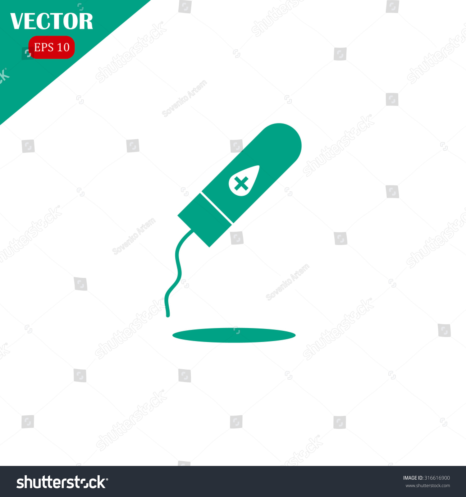 Tampon Vector Icon Stock Vector (Royalty Free) 316616900 | Shutterstock