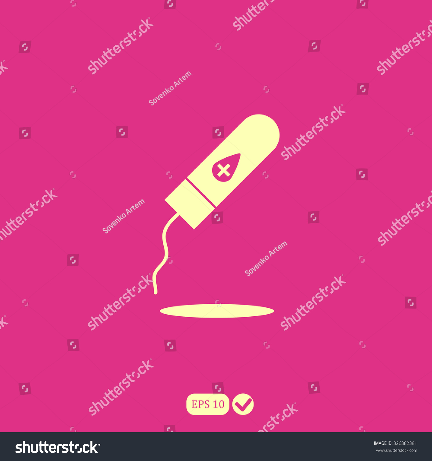 Tampon Vector Icon Stock Vector (Royalty Free) 326882381 | Shutterstock