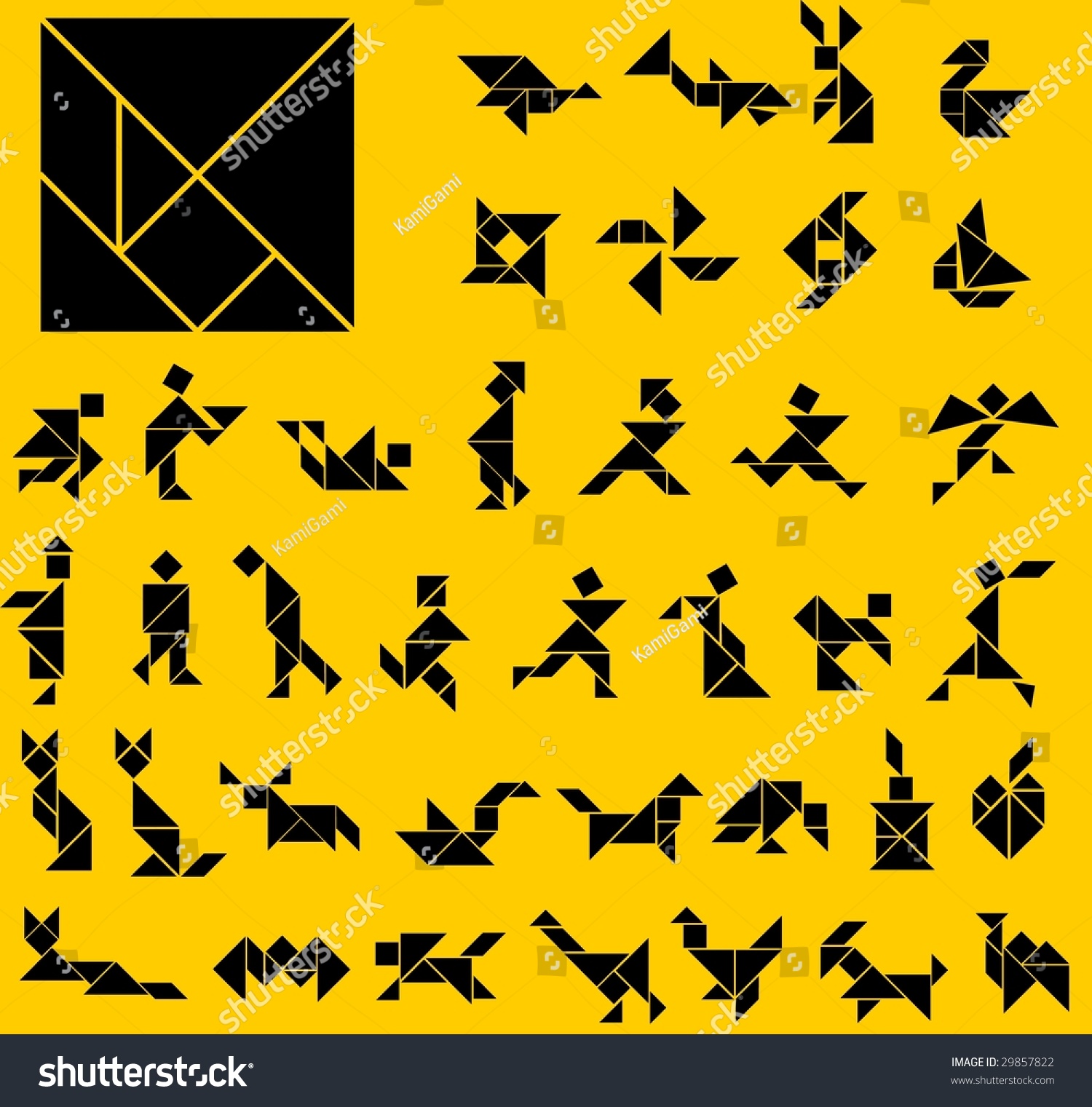 Tangram Stock Vector (Royalty Free) 29857822