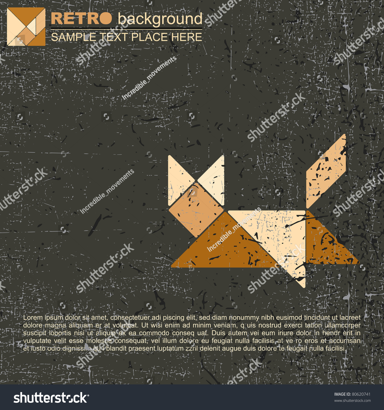 Tangram Cat Stock Vector (Royalty Free) 80620741 | Shutterstock